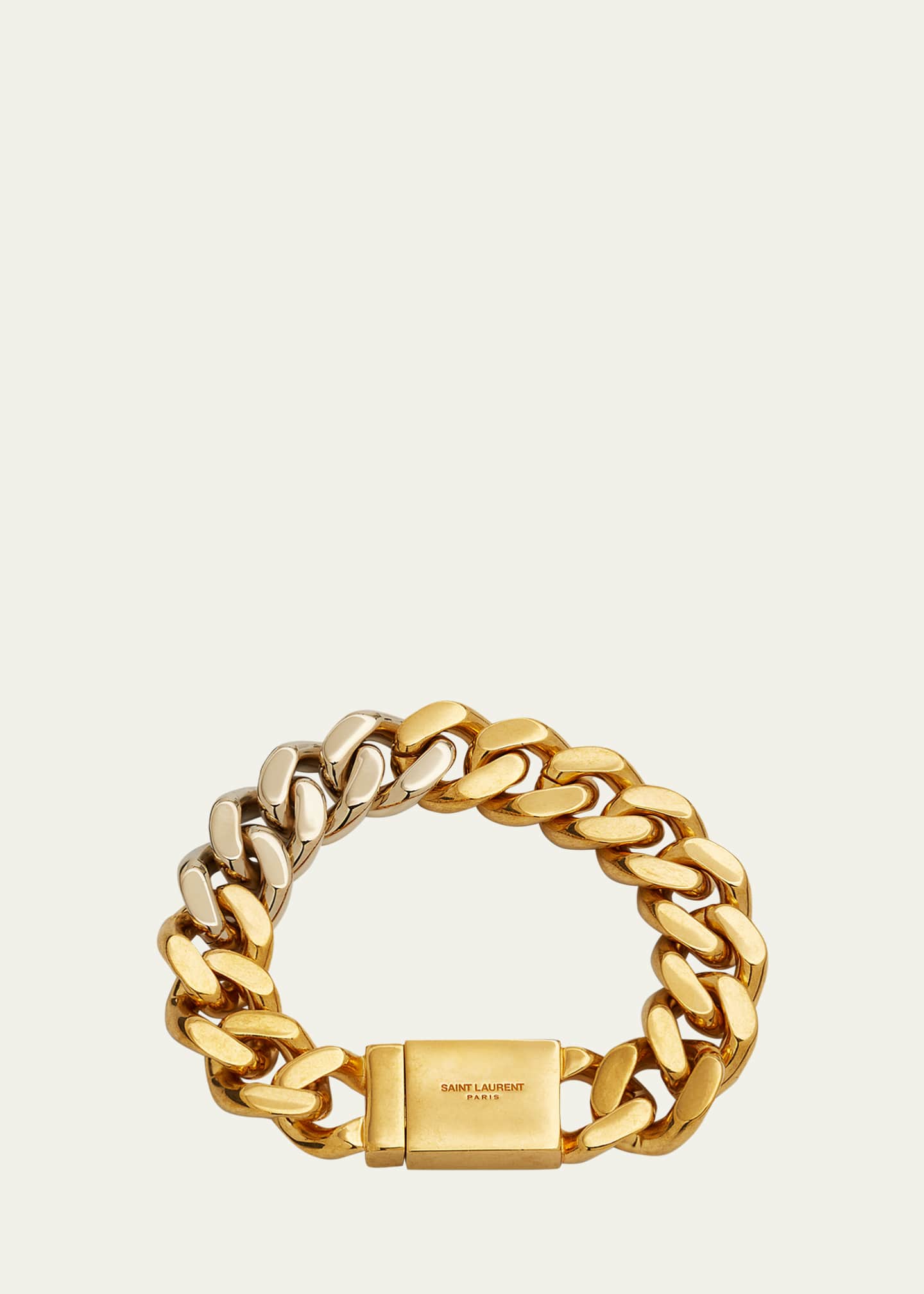 Saint Laurent Thick Curb Chain Bracelet - Bergdorf Goodman