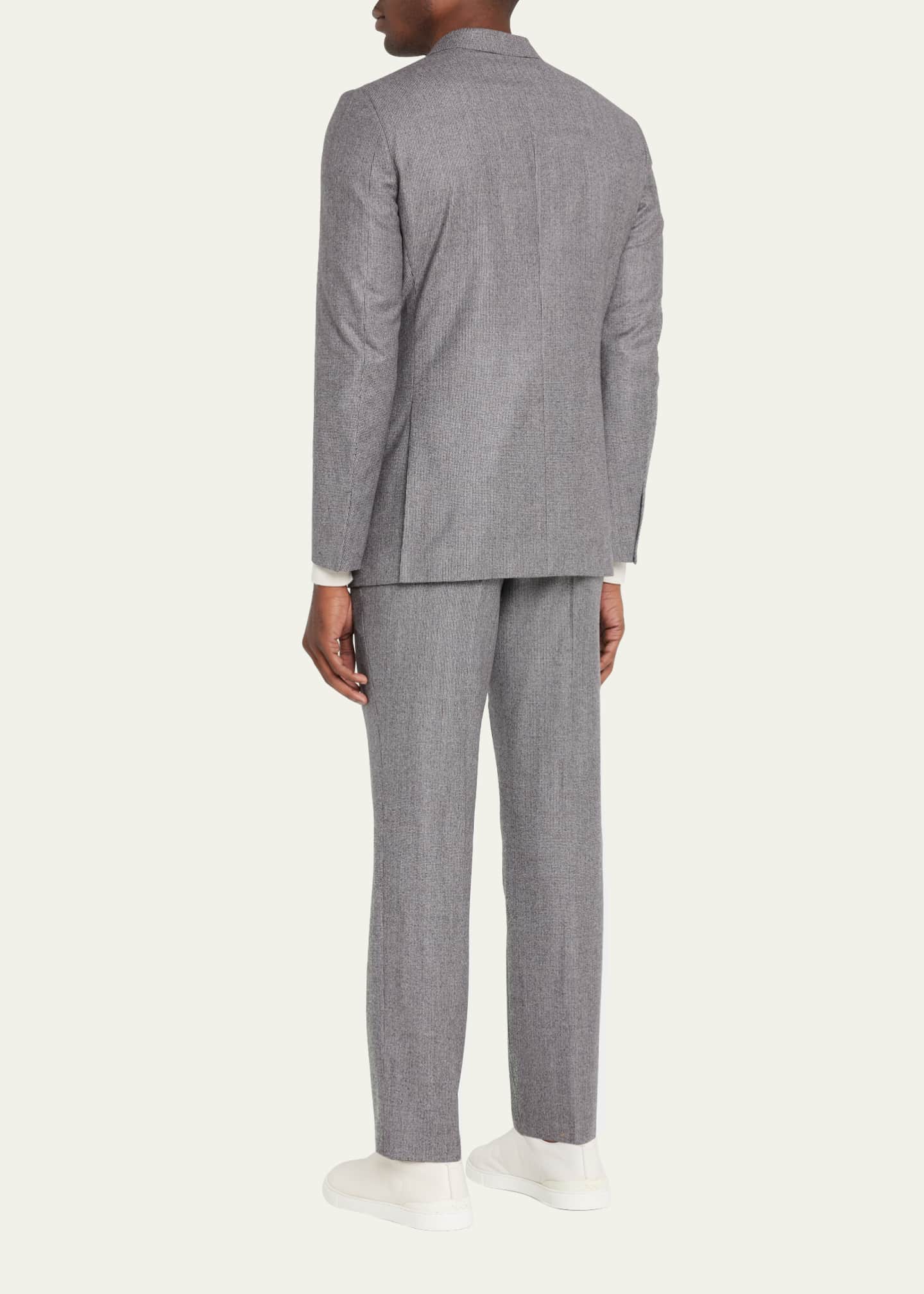 ZEGNA Men's Mini-Houndstooth Wool Suit - Bergdorf Goodman