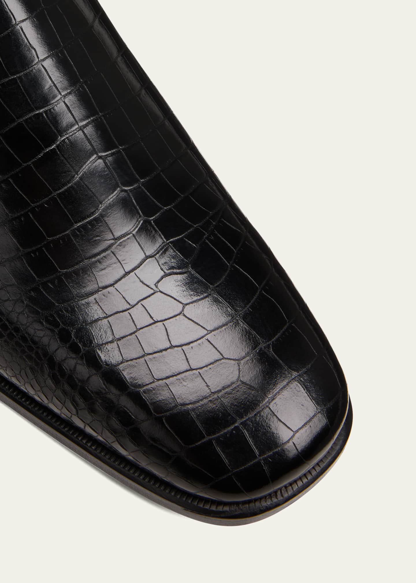 TOM FORD Men's Alec Alligator-Print Leather Zip Ankle Boots - Bergdorf ...