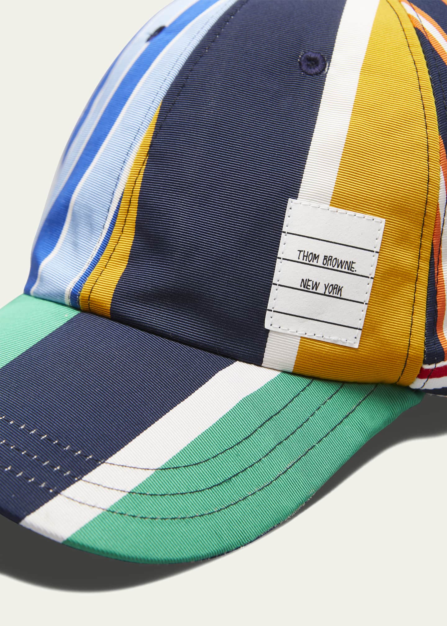 Thom Browne Men's Stripe Mogador 6-Panel Baseball Cap - Bergdorf Goodman