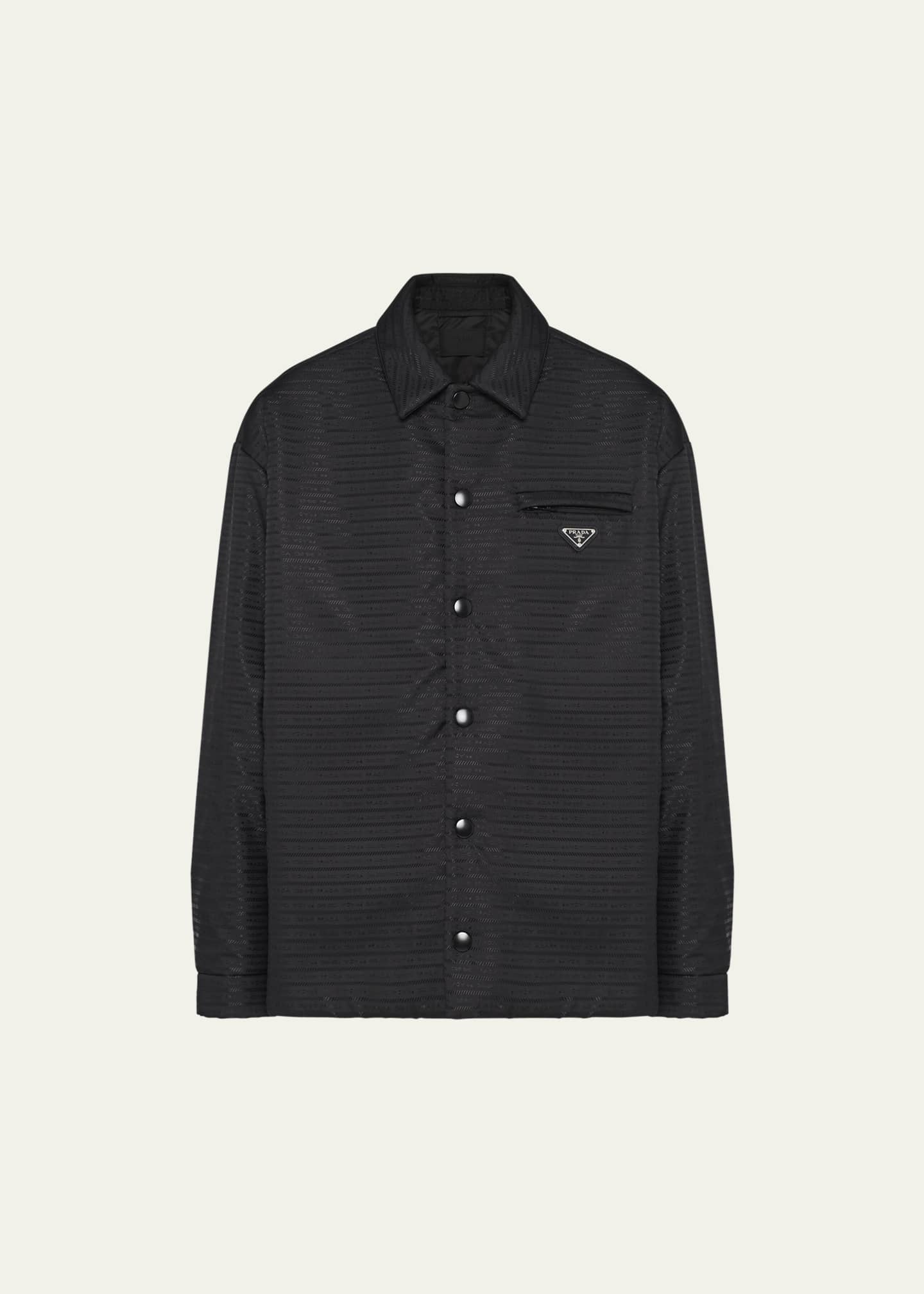 Prada Men's Re-Nylon Button-Down Shirt - Bergdorf Goodman
