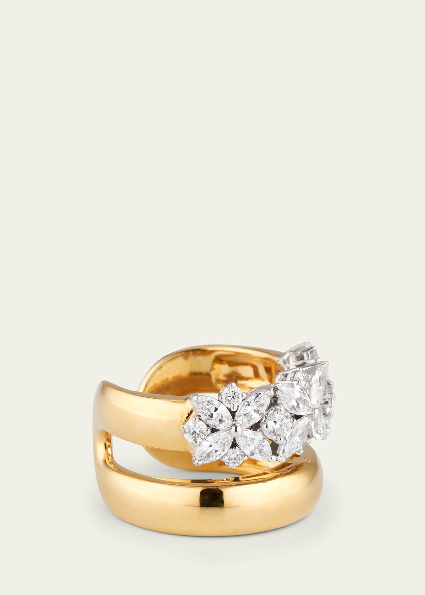 Yeprem 18K Gold Diamond Cuff Ring - Bergdorf Goodman