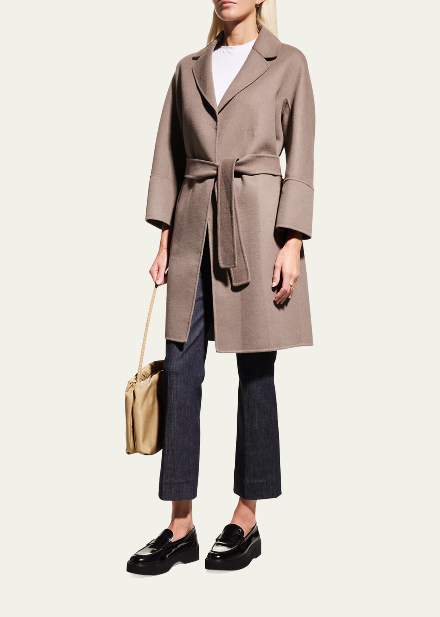 Max Mara Arona Wool Belted Wrap Coat - Bergdorf Goodman