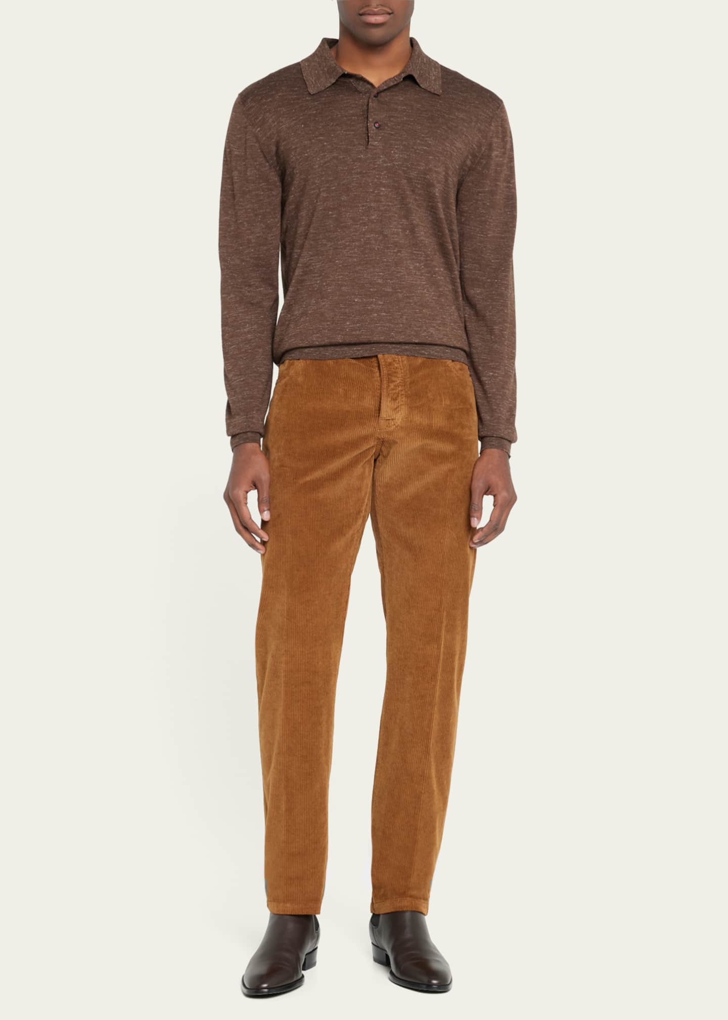 Kiton Men's 5-Pocket Cotton-Cashmere Corduroy Trousers - Bergdorf Goodman