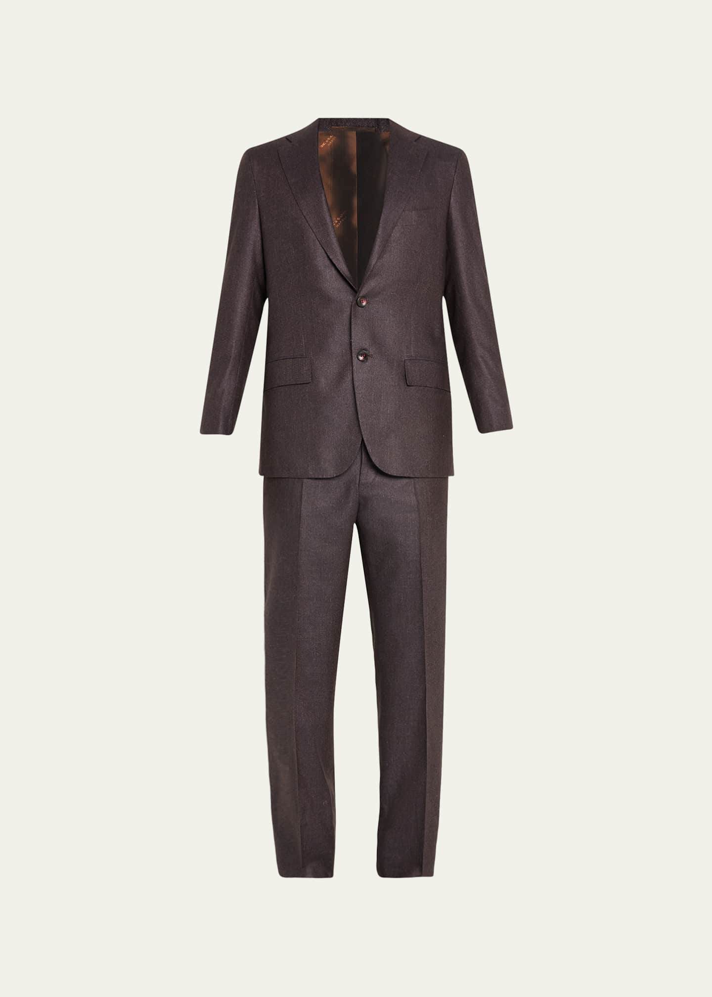 Kiton Men's Cashmere-Blend Nailhead Suit - Bergdorf Goodman