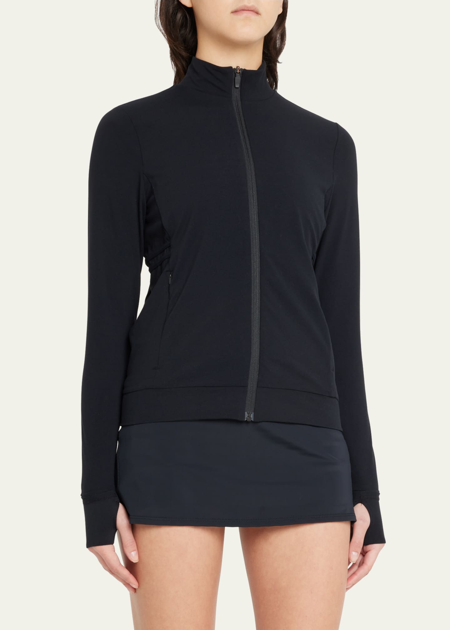 Splits59 Airweight Mock-Neck Zip-Front Jacket - Bergdorf Goodman