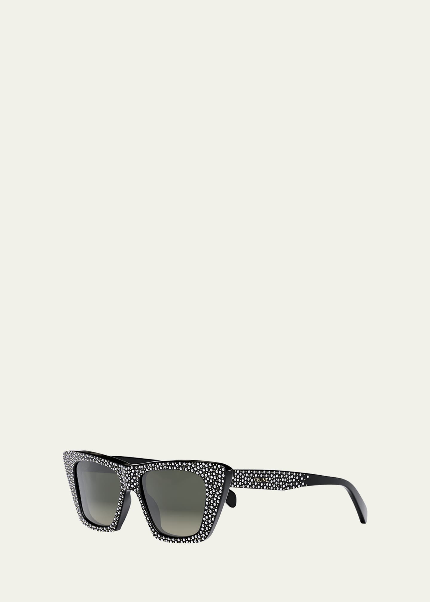 Celine Crystal Embellished Acetate Cat-Eye Sunglasses - Bergdorf Goodman