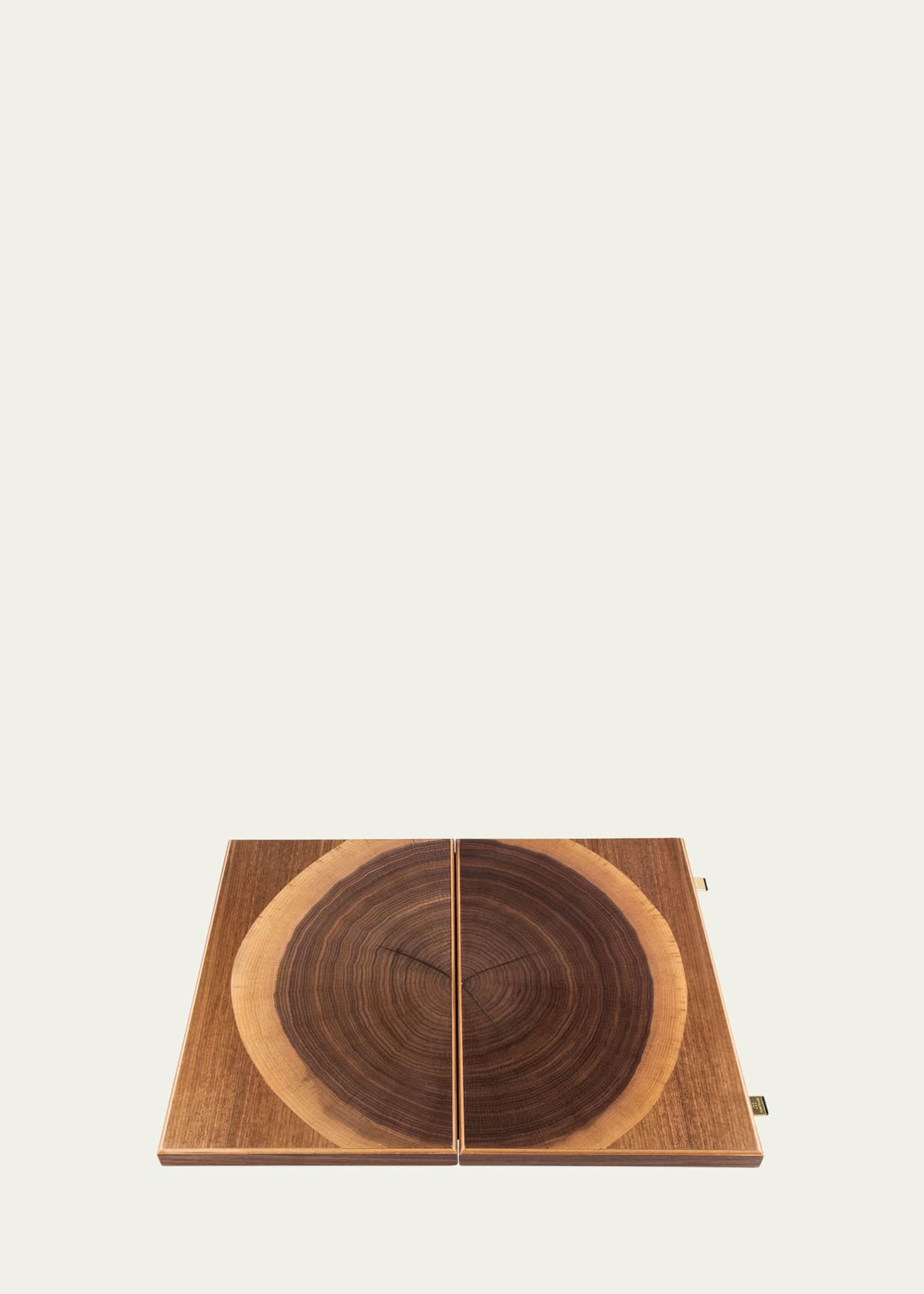 MANOPOULOS Natural Walnut Tree Trunk Backgammon Set - Bergdorf Goodman