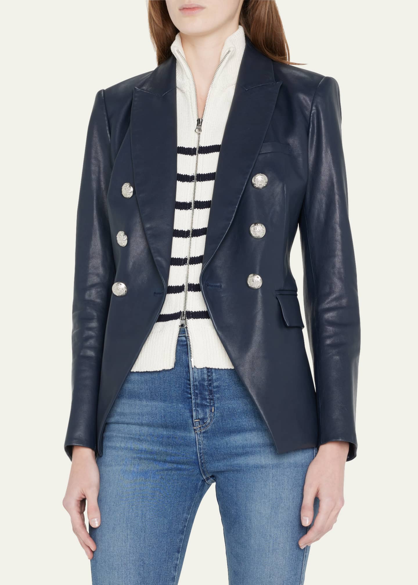 Veronica Beard Tacaya Striped Dickey - Bergdorf Goodman