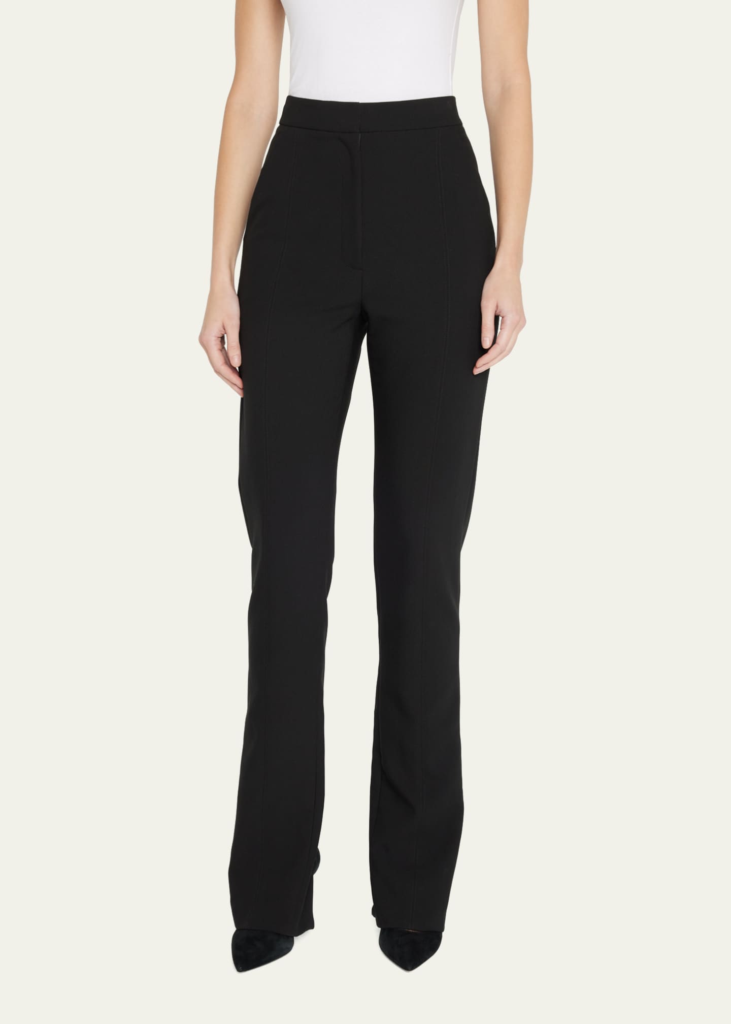 Lela Rose Split Seam Cigarette Pants Bergdorf Goodman