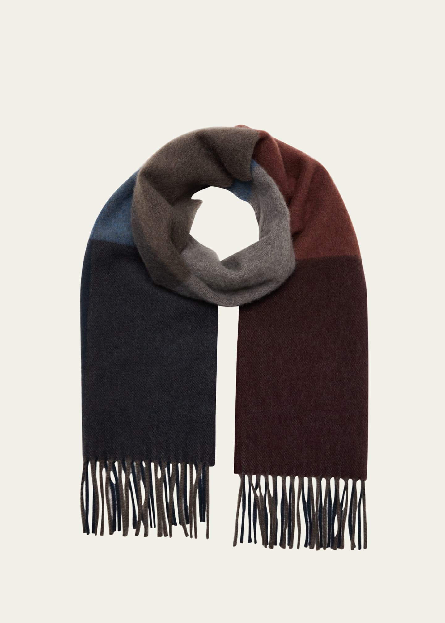 Eton Men's Color Block Cashmere Scarf - Bergdorf Goodman