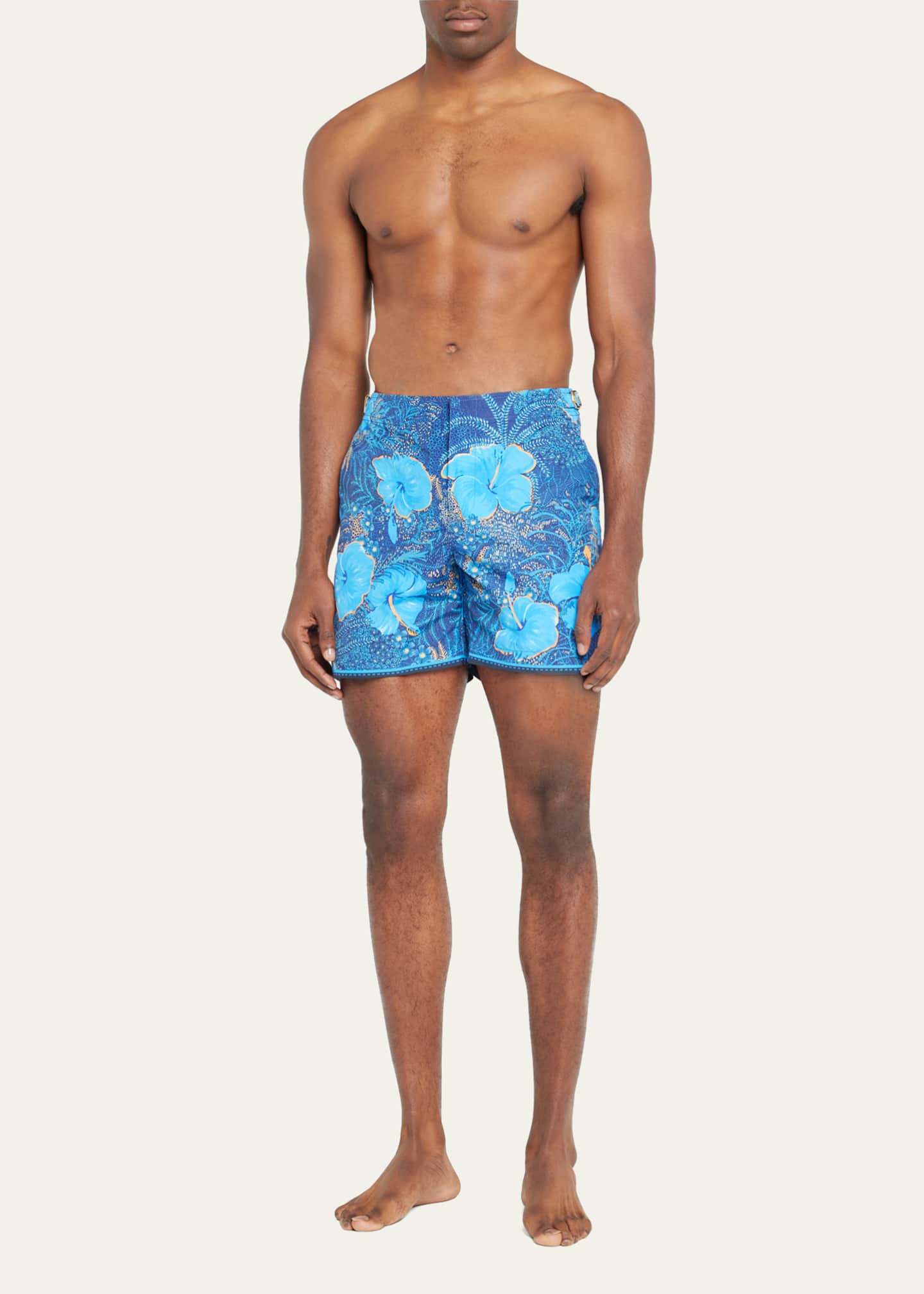 Orlebar Brown Men's Bulldog Tropic Nightfall Swim Shorts - Bergdorf Goodman