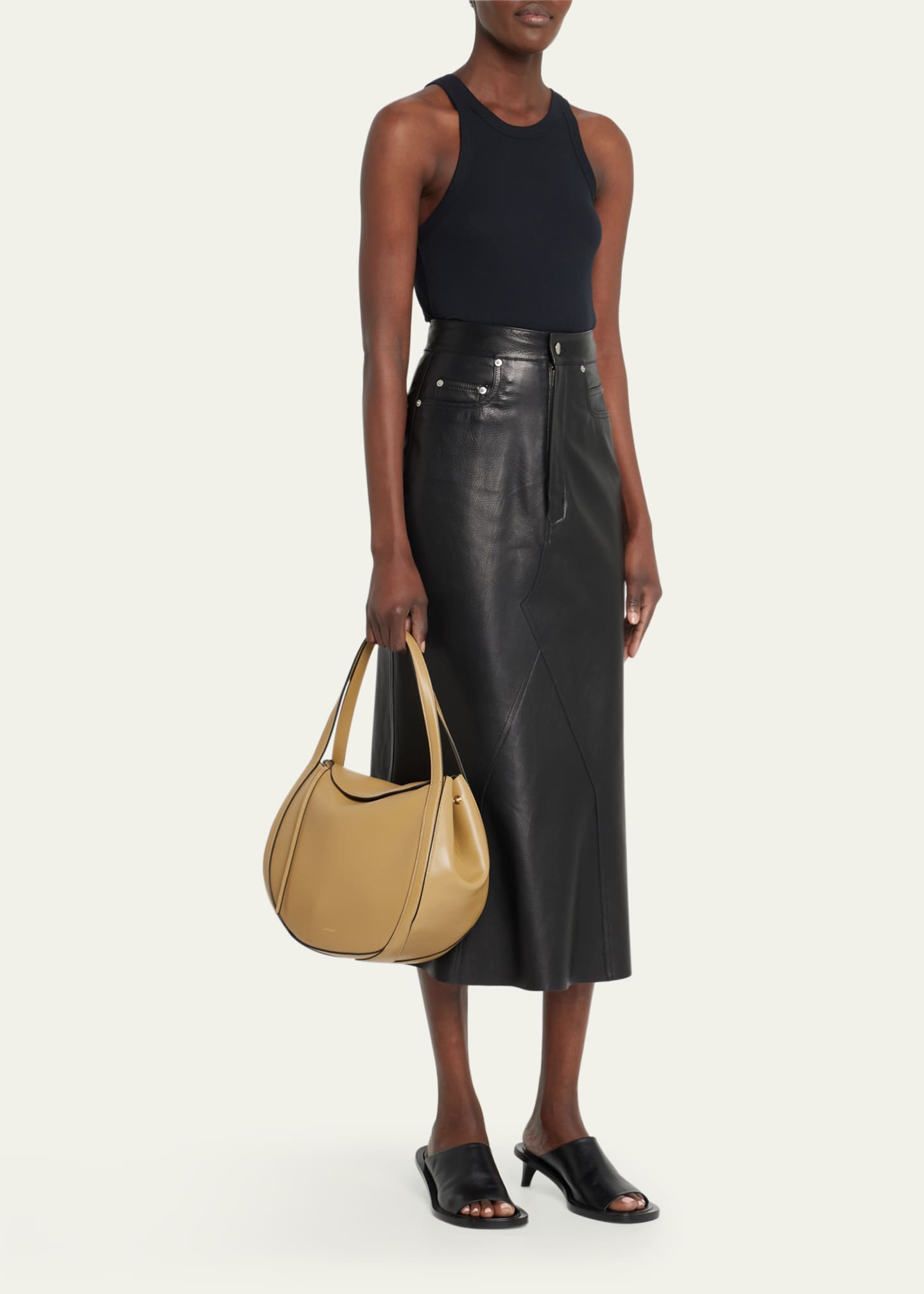 Wandler Lin Calf Leather Shoulder Bag - Bergdorf Goodman