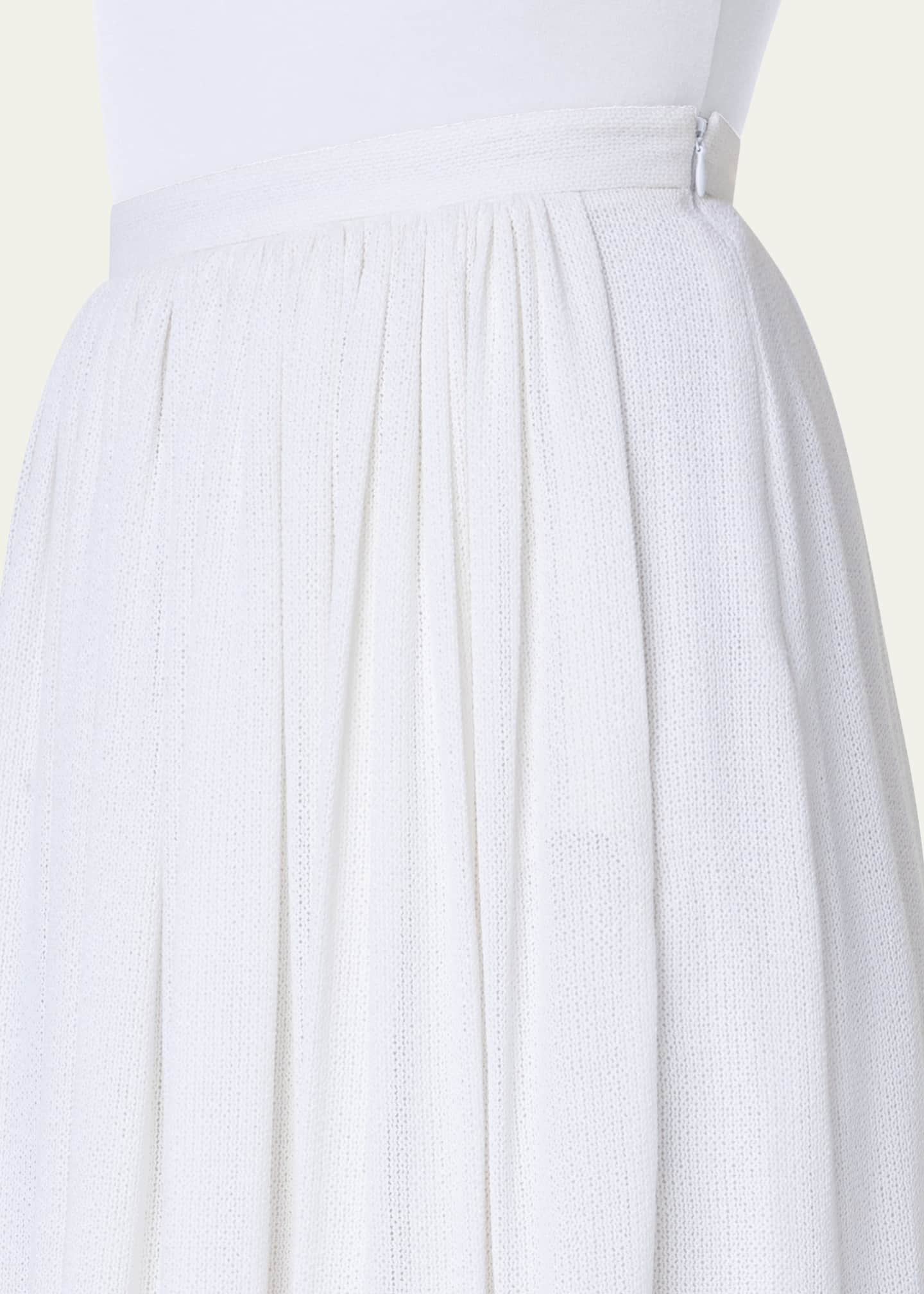 Akris Open Weave Flared Skirt - Bergdorf Goodman