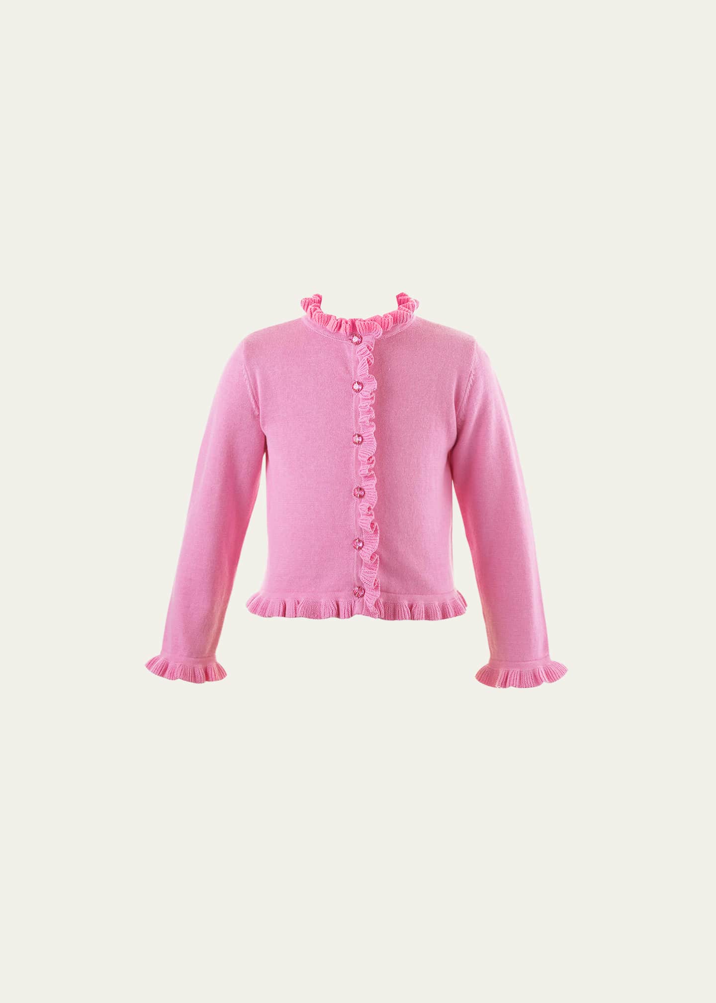 Rachel Riley Girl's Frill Cardigan, Size 2-10 - Bergdorf Goodman