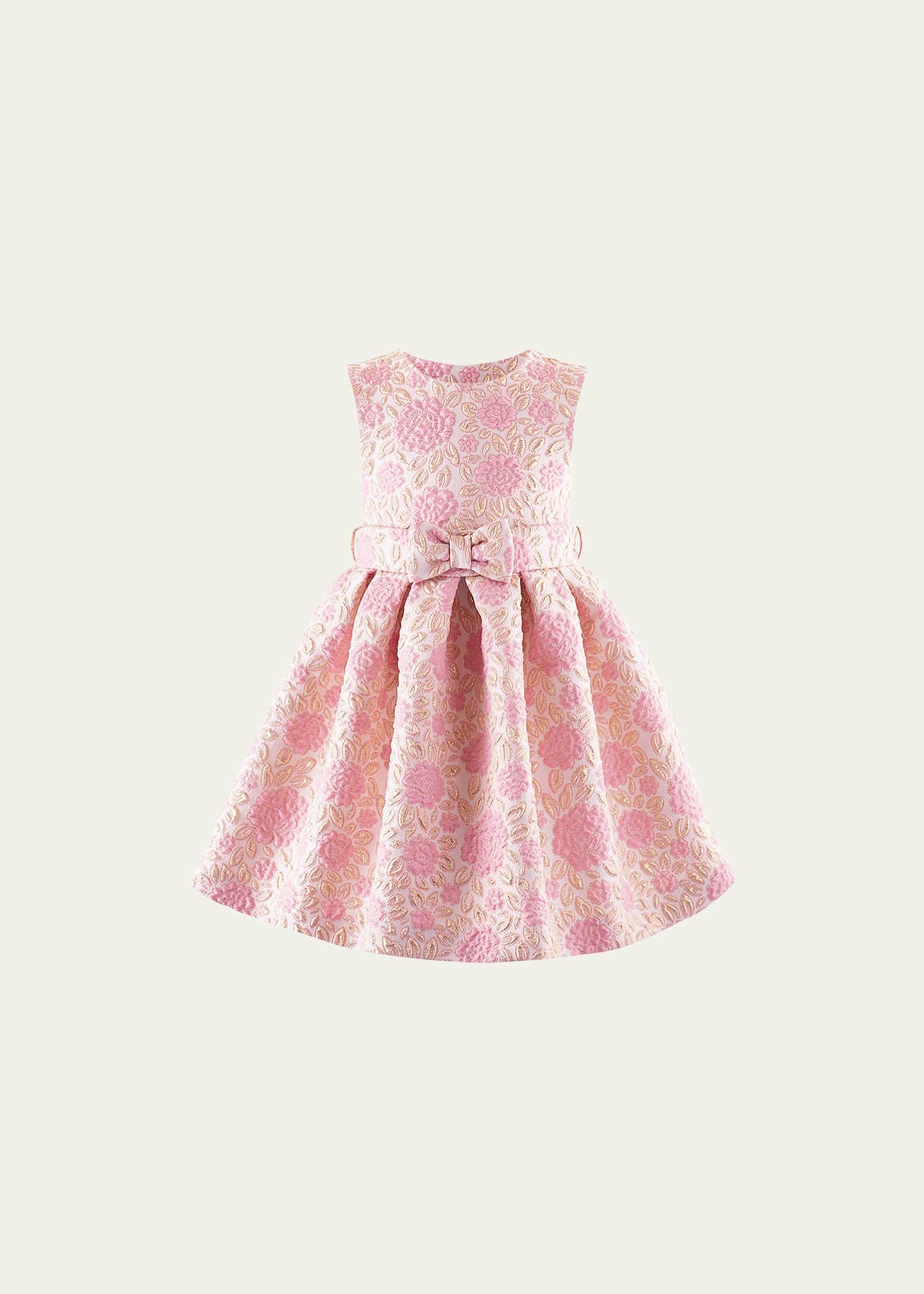 Rachel Riley Girl's Sparkle Floral Textured Dress, 2-12 - Bergdorf Goodman