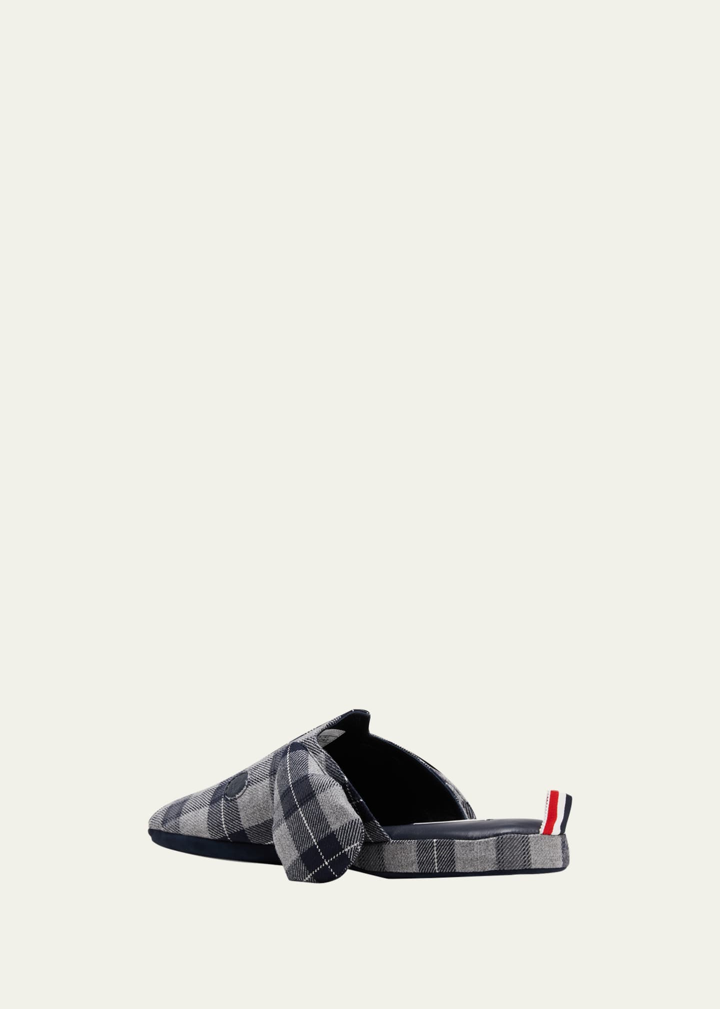 Thom Browne Men's Hector Tartan Wool Slippers - Bergdorf Goodman