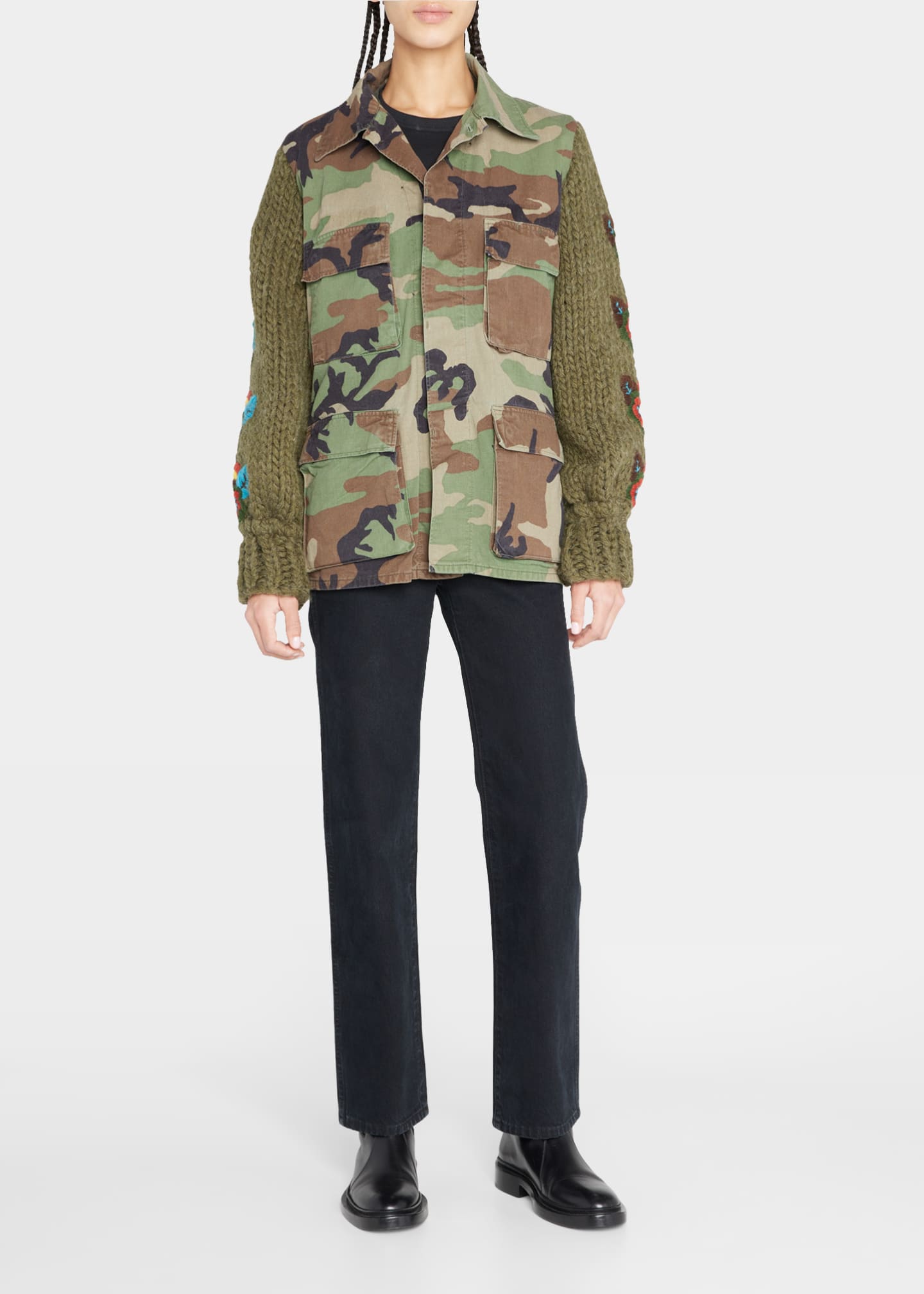 Tu Lize Upcycled Embroidered Military Jacket - Bergdorf Goodman