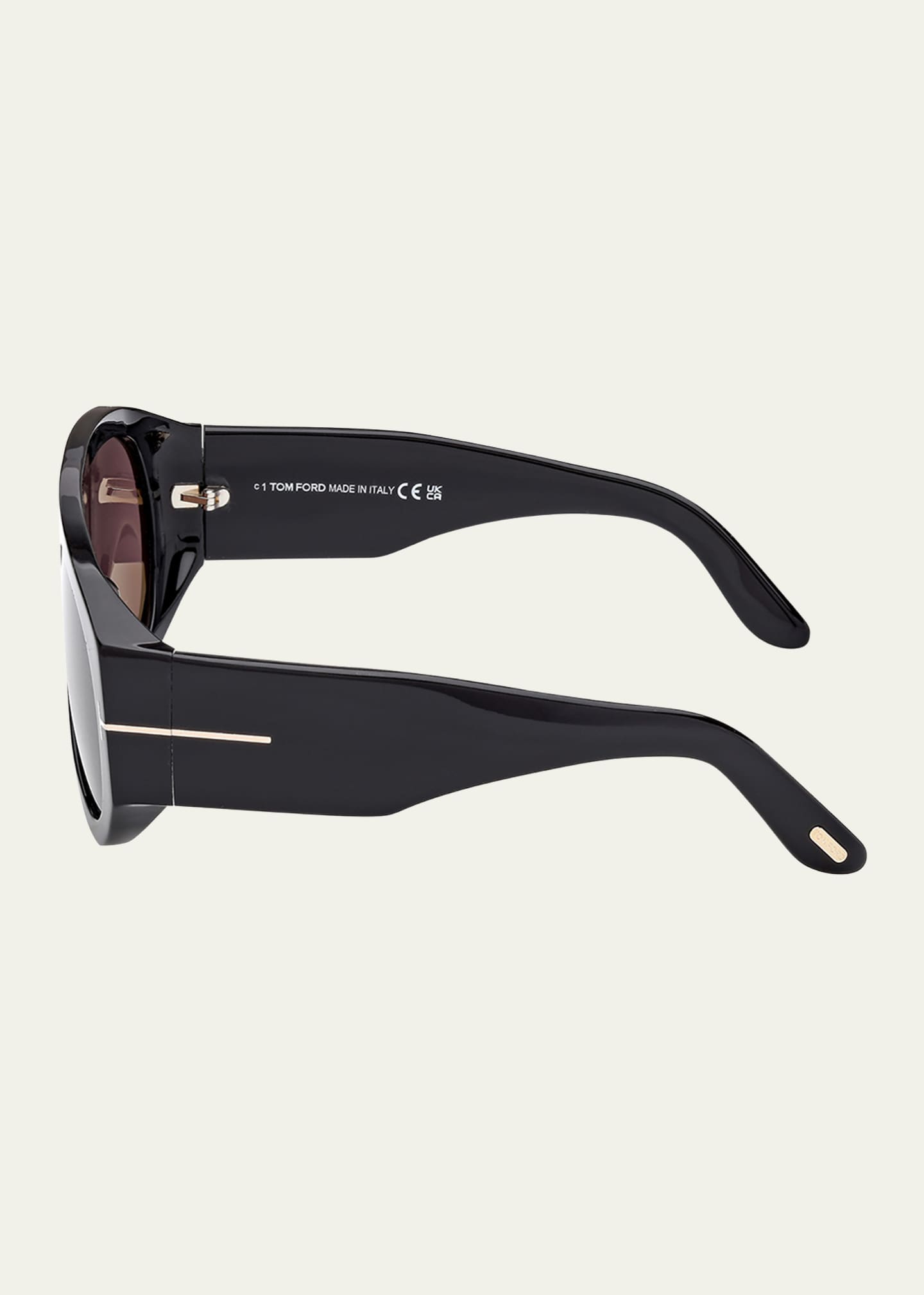 TOM FORD Men's Bronson T-Logo Shield Sunglasses - Bergdorf Goodman