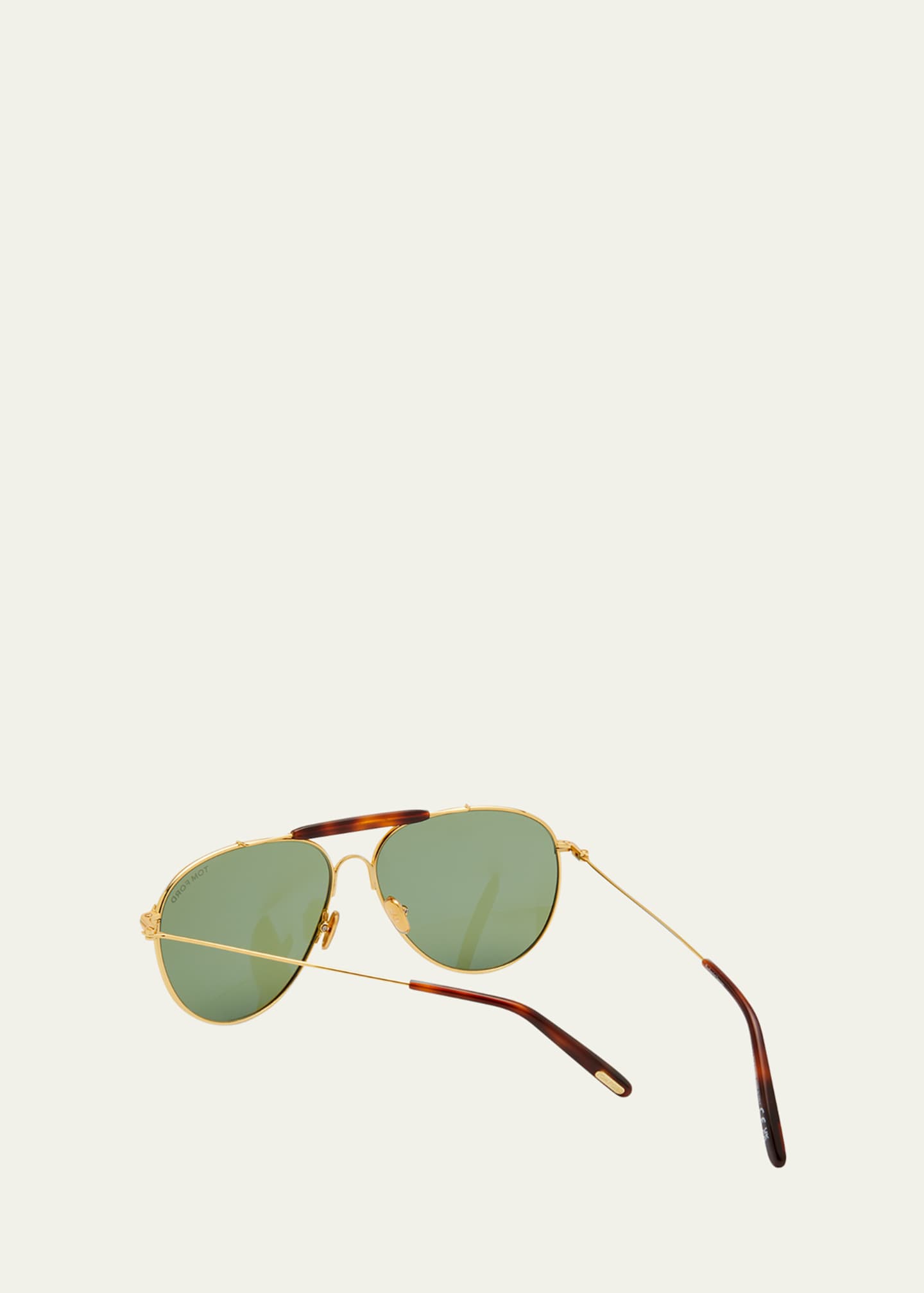 TOM FORD Men's Raphael Double-Bridge Metal Aviator Sunglasses ...