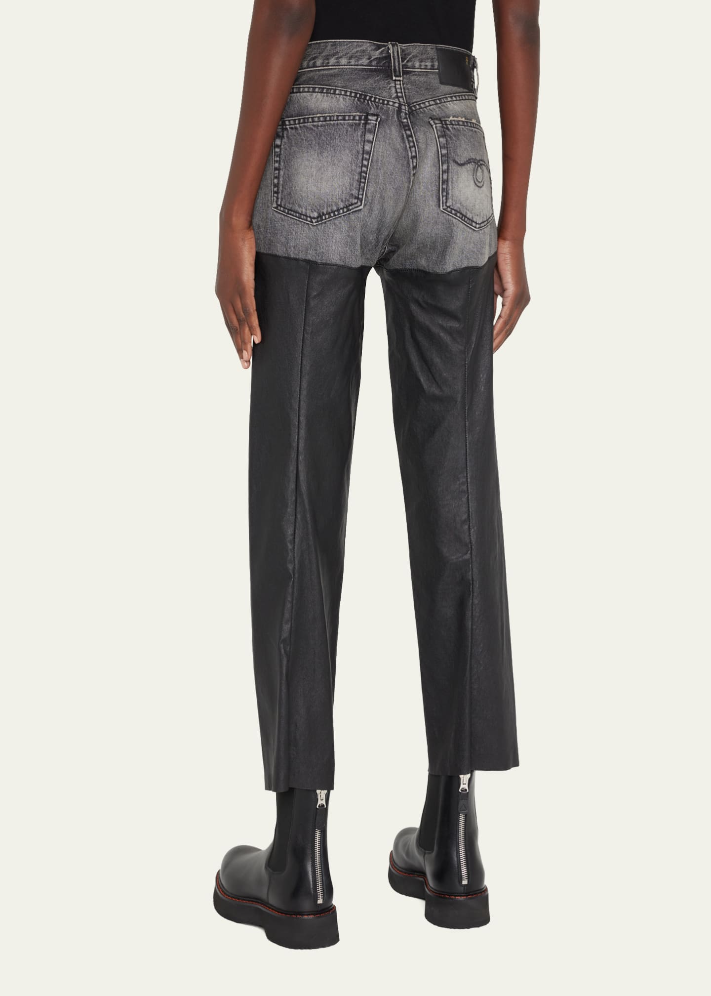R13 Courtney Straight-Leg Chap Jeans - Bergdorf Goodman