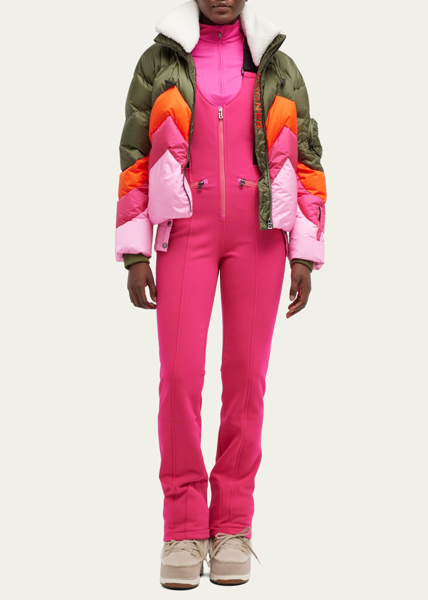 Bogner Vanja Colorblock Puffer Jacket - Bergdorf Goodman