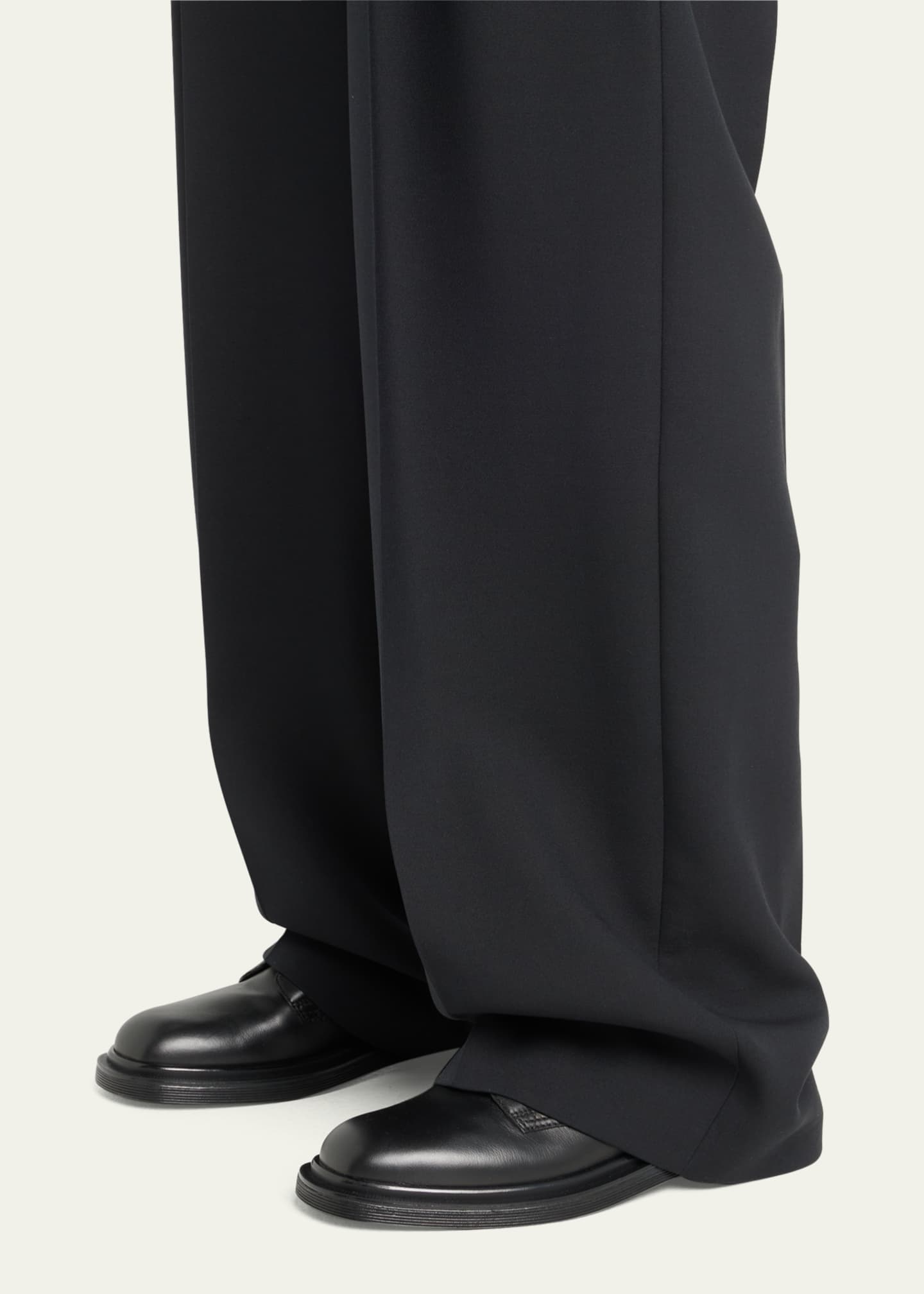 THE ROW Ranger Leather Lace-Up Mid Boots - Bergdorf Goodman