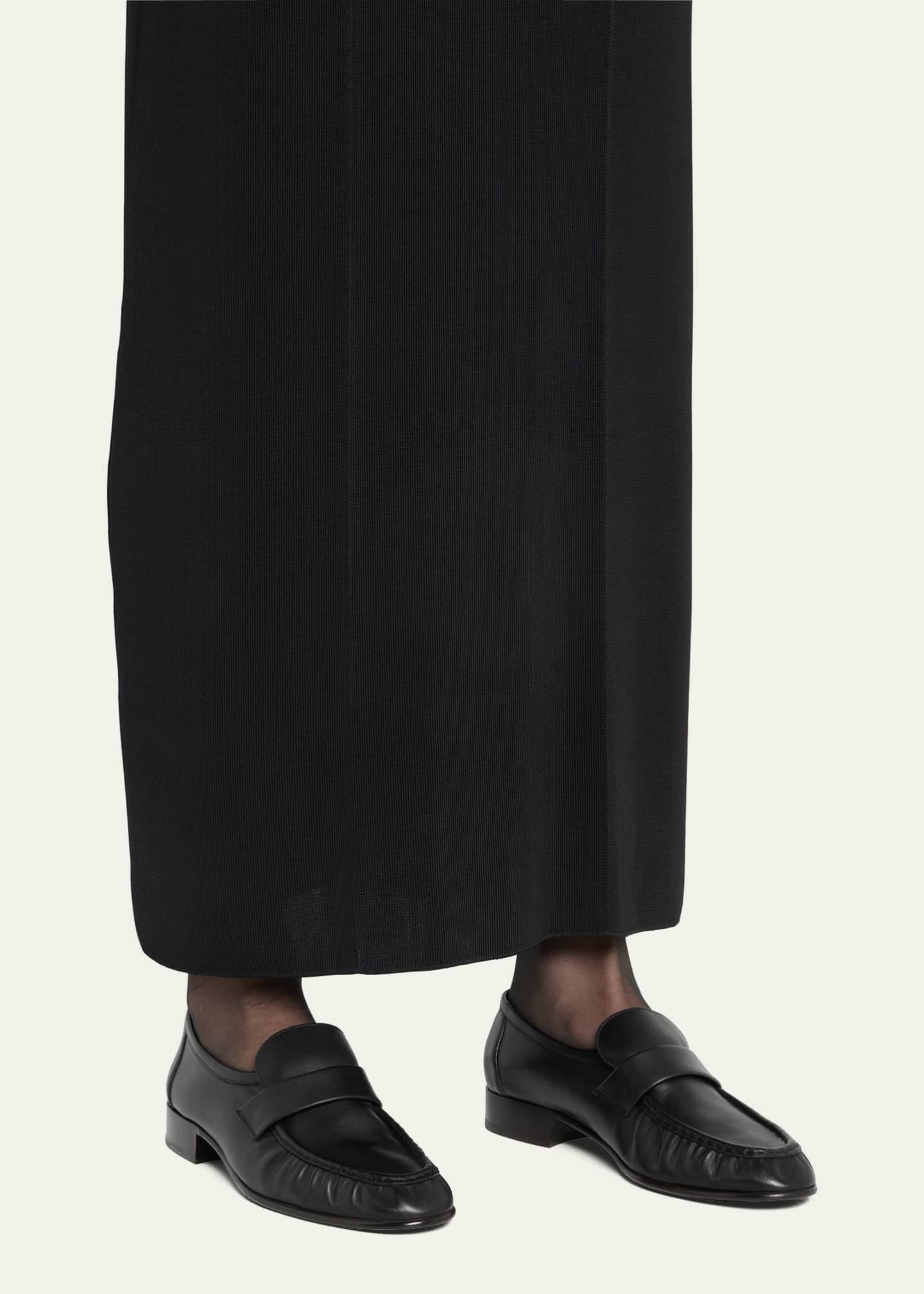 THE ROW Soft Leather Loafers - Bergdorf Goodman