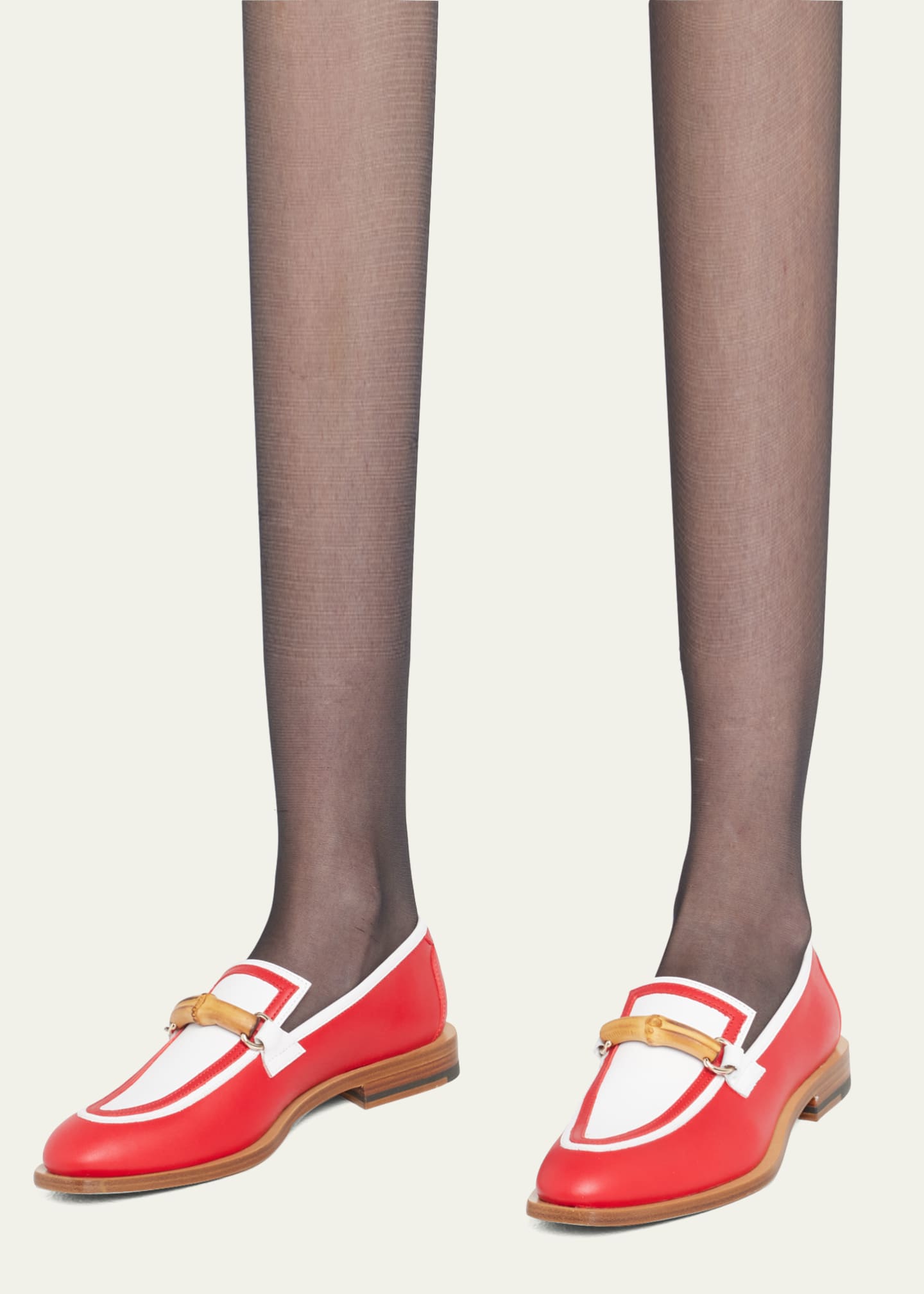 CASABLANCA Envelope Colorblock Leather Loafers - Bergdorf Goodman