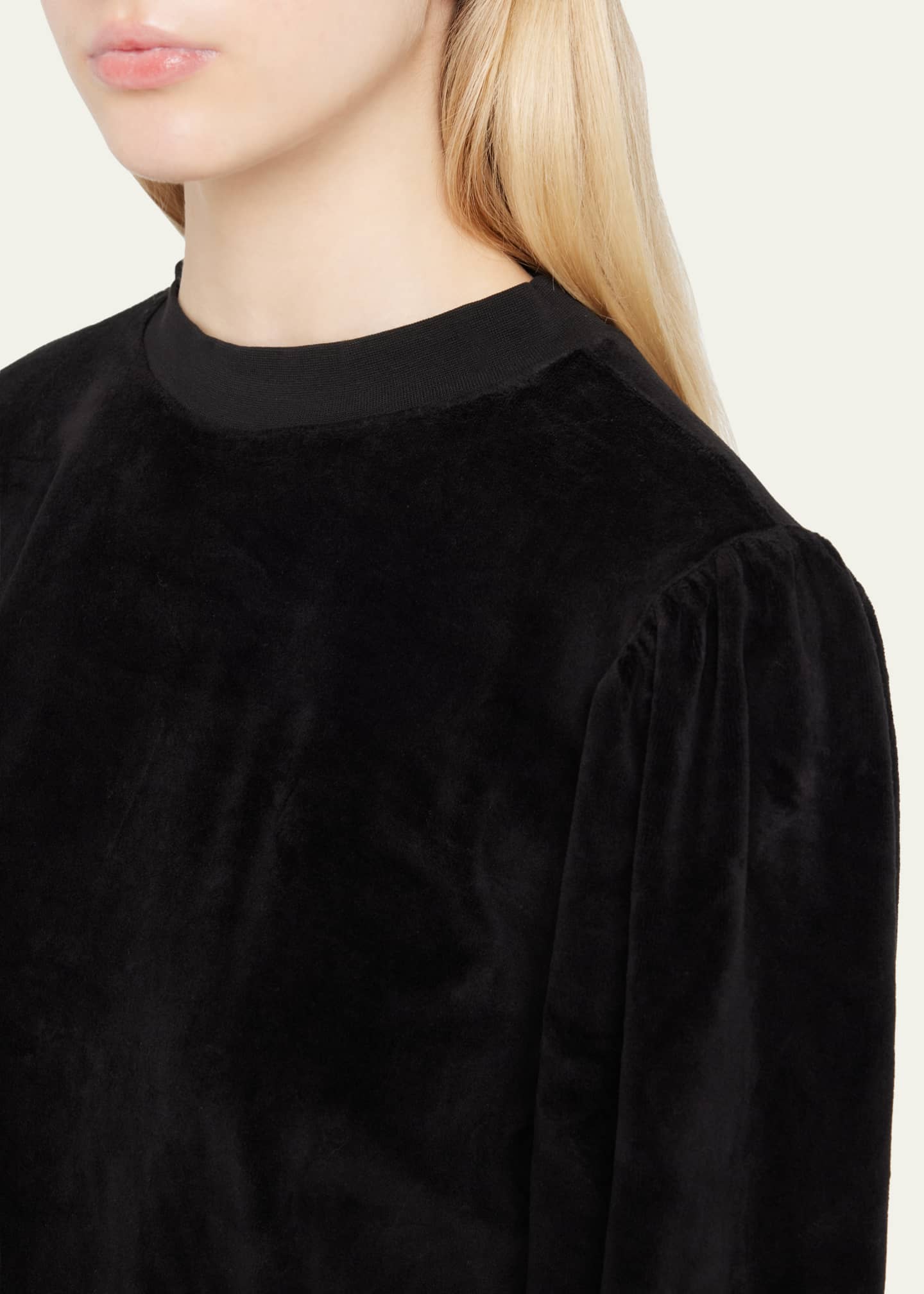 Suzie Kondi Perissa Long-Sleeve Puff-Shoulder Top - Bergdorf Goodman