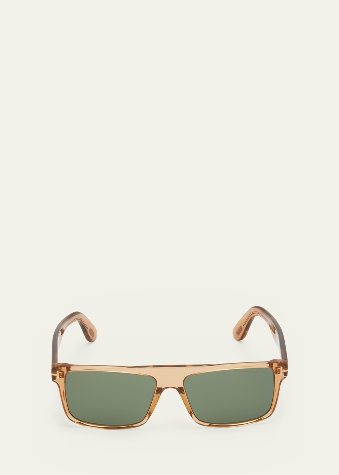 TOM FORD Philippe Rectangle Semi-Transparent Acetate Sunglasses ...