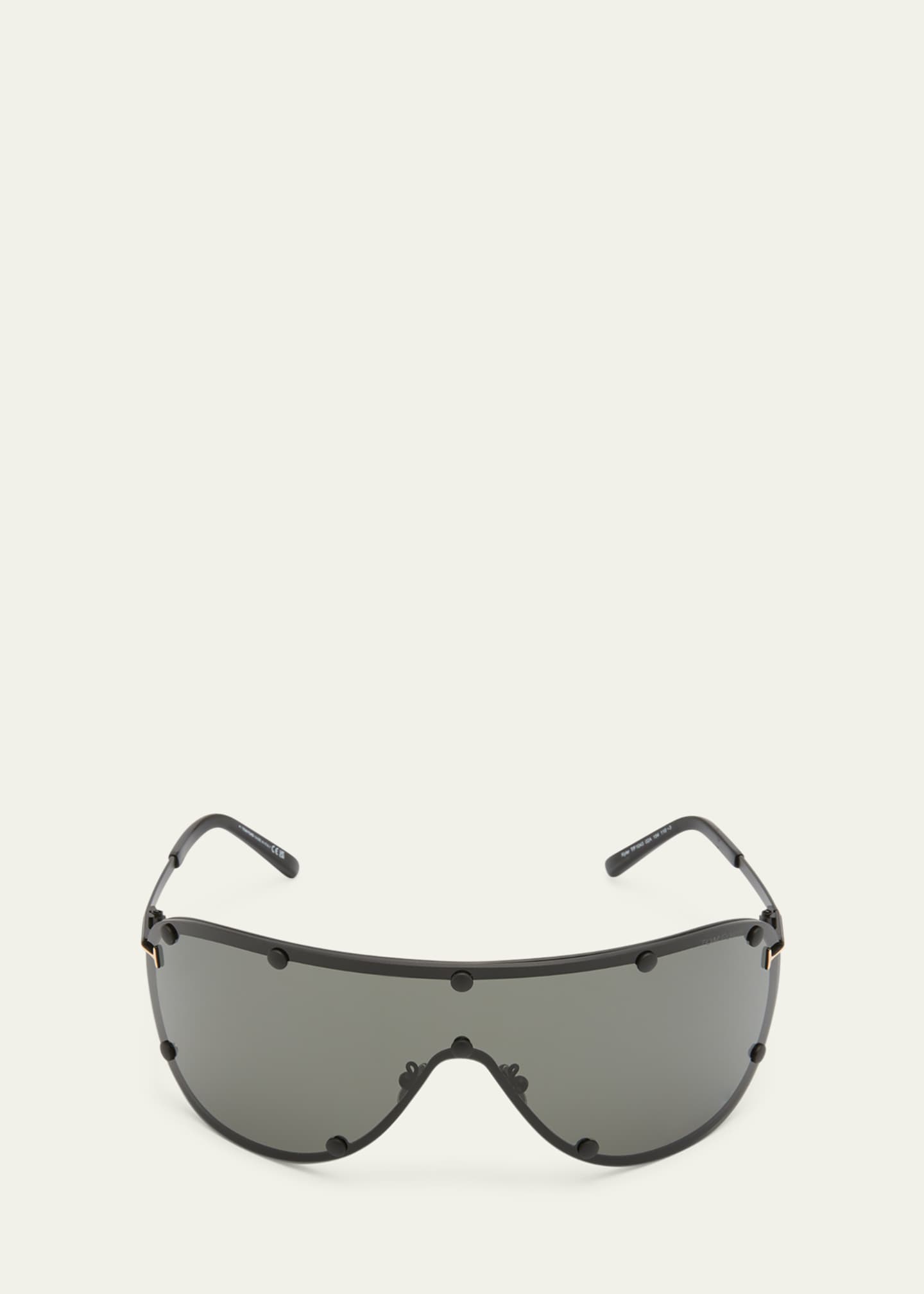 TOM FORD Kyler Metal Shield Sunglasses - Bergdorf Goodman