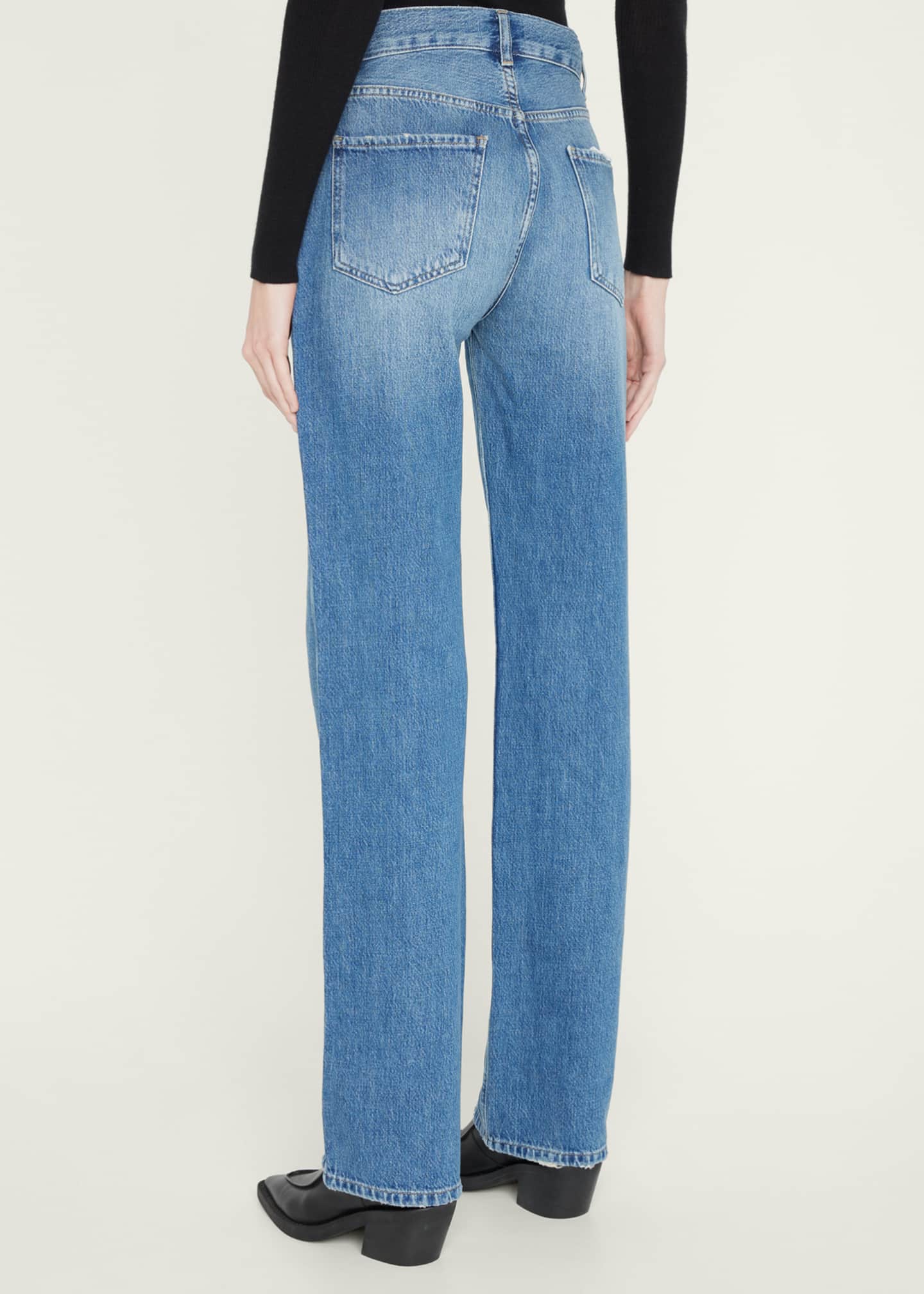 FRAME Le Jane Trouser High-Rise Straight Jeans - Bergdorf Goodman