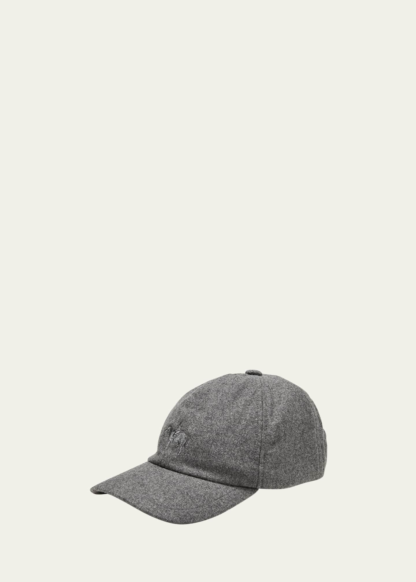 Ralph Lauren Purple Label Men's Tonal Embroidered Wool Baseball Cap ...
