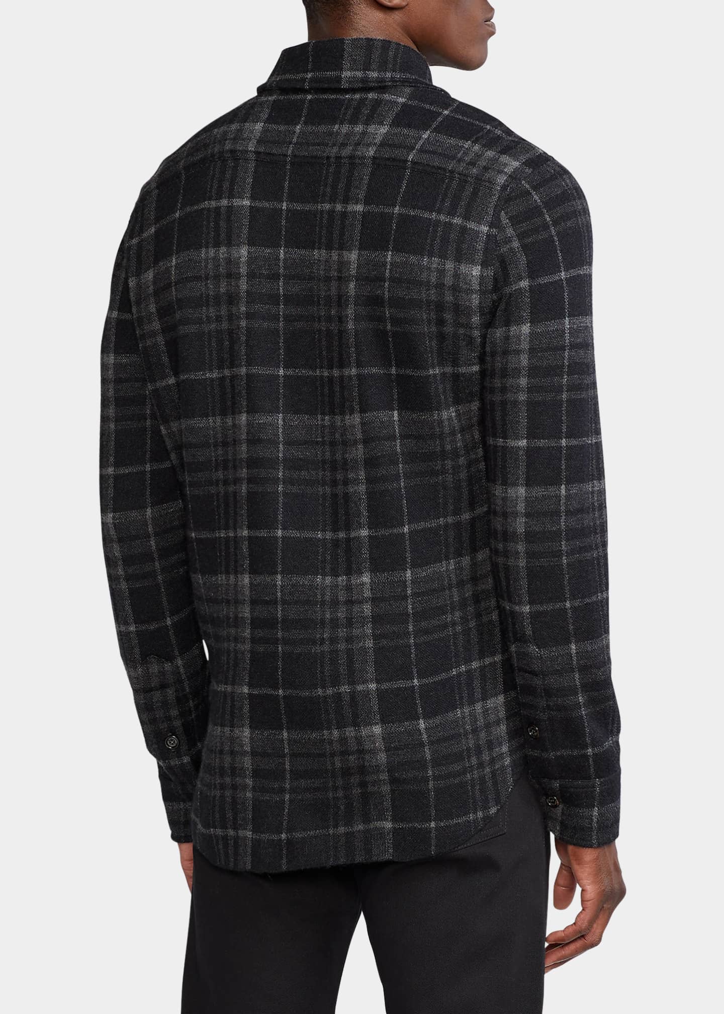 Ralph Lauren Purple Label Men's Plaid Cashmere Overshirt - Bergdorf Goodman