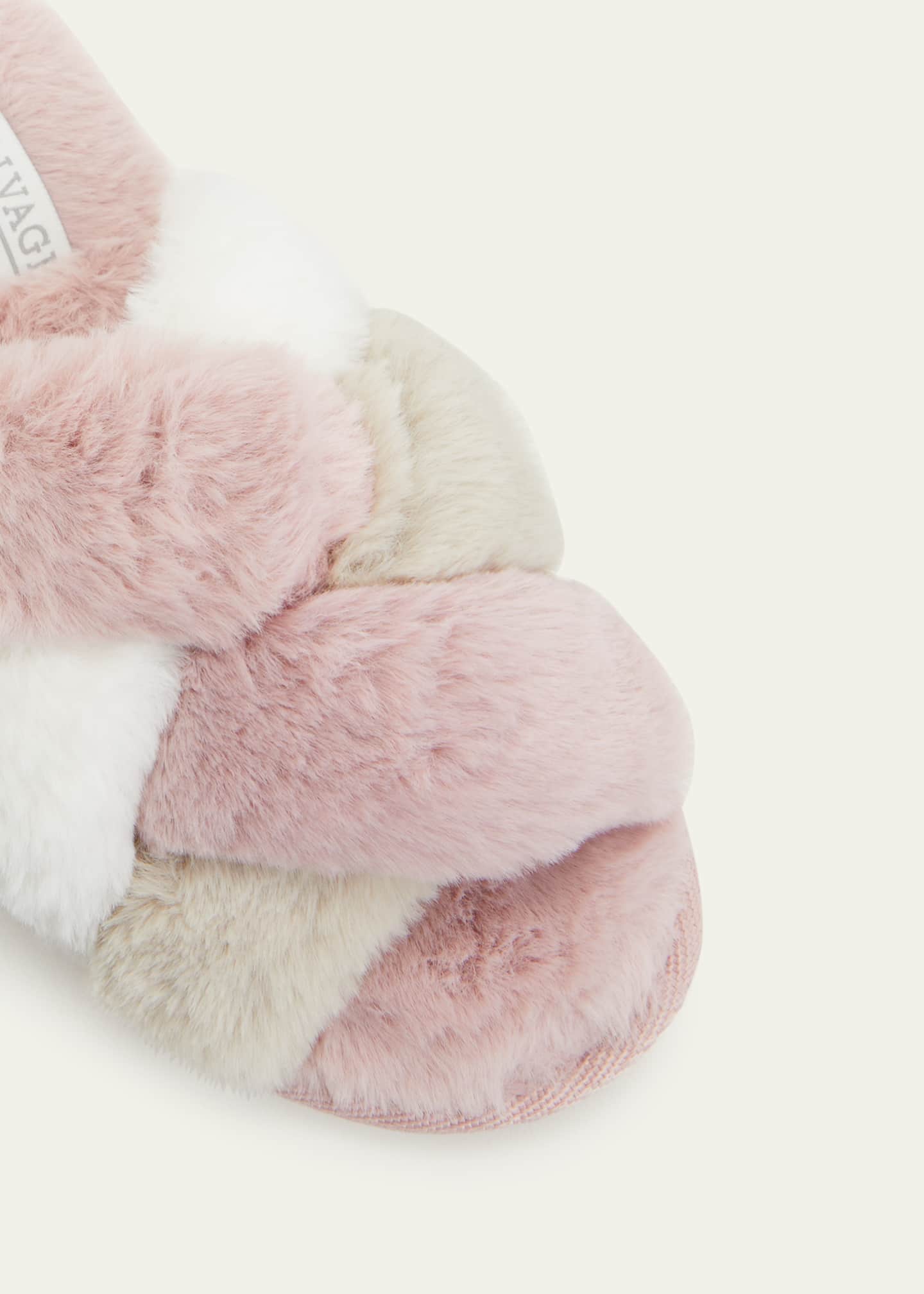PJ Salvage Plush Faux-Fur Slides - Bergdorf Goodman