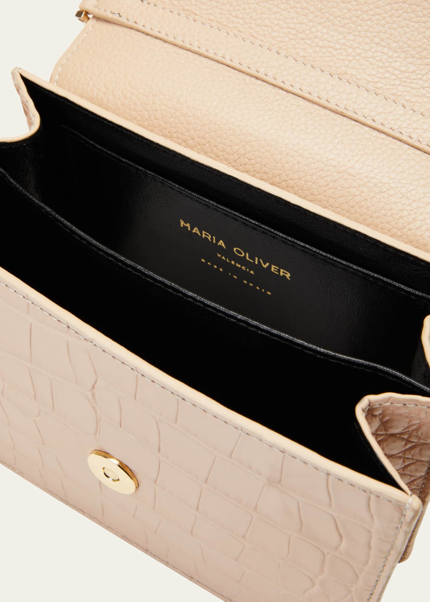 Maria Oliver Valencia Flap Alligator Crossbody Bag - Bergdorf Goodman