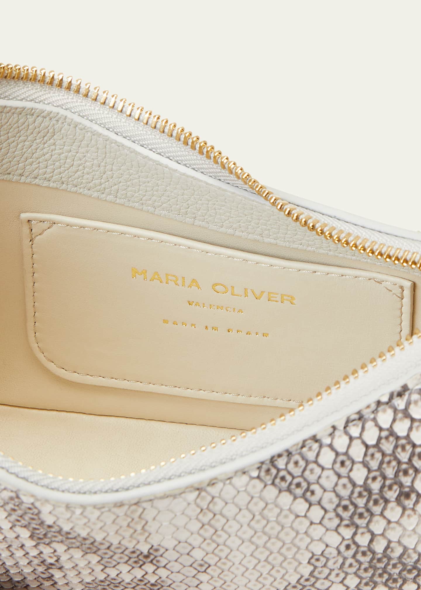 Maria Oliver Mia Small Python Shoulder Bag - Bergdorf Goodman