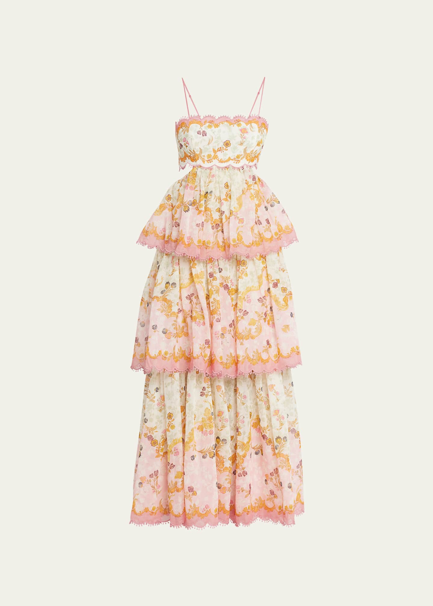 Zimmermann Laurel Frill Midi Dress - Bergdorf Goodman