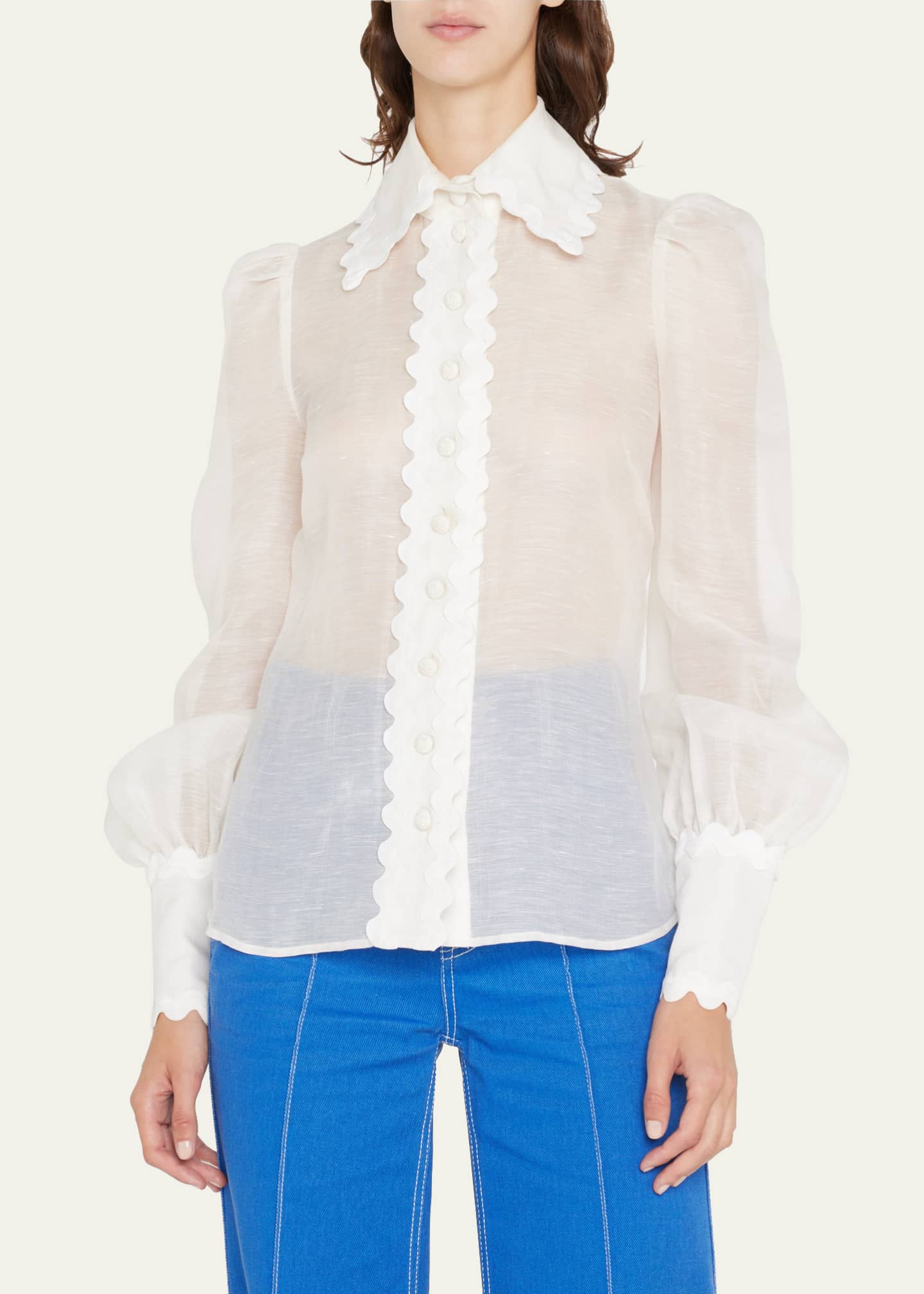 Zimmermann High Tide Ric Rac Top - Bergdorf Goodman