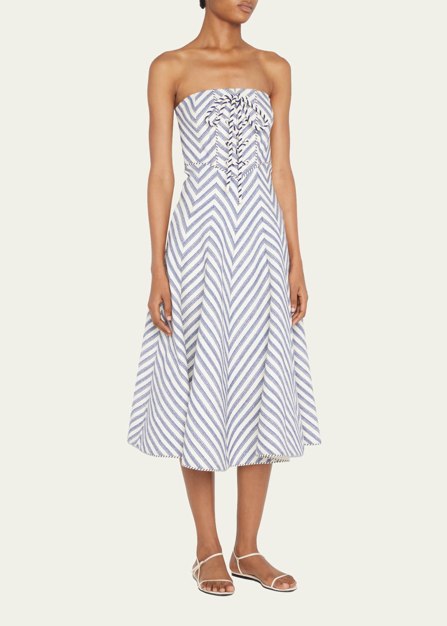Zimmermann High Tide Laced Midi Dress - Bergdorf Goodman