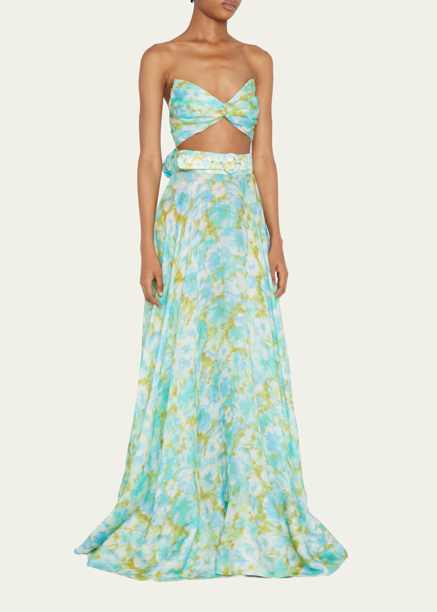 Zimmermann High Tide Twist Crop Bodice - Bergdorf Goodman