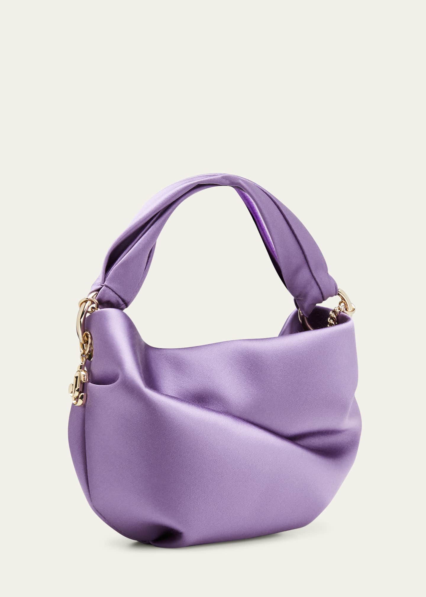 Jimmy Choo Bonny Chain Satin Shoulder Bag - Bergdorf Goodman