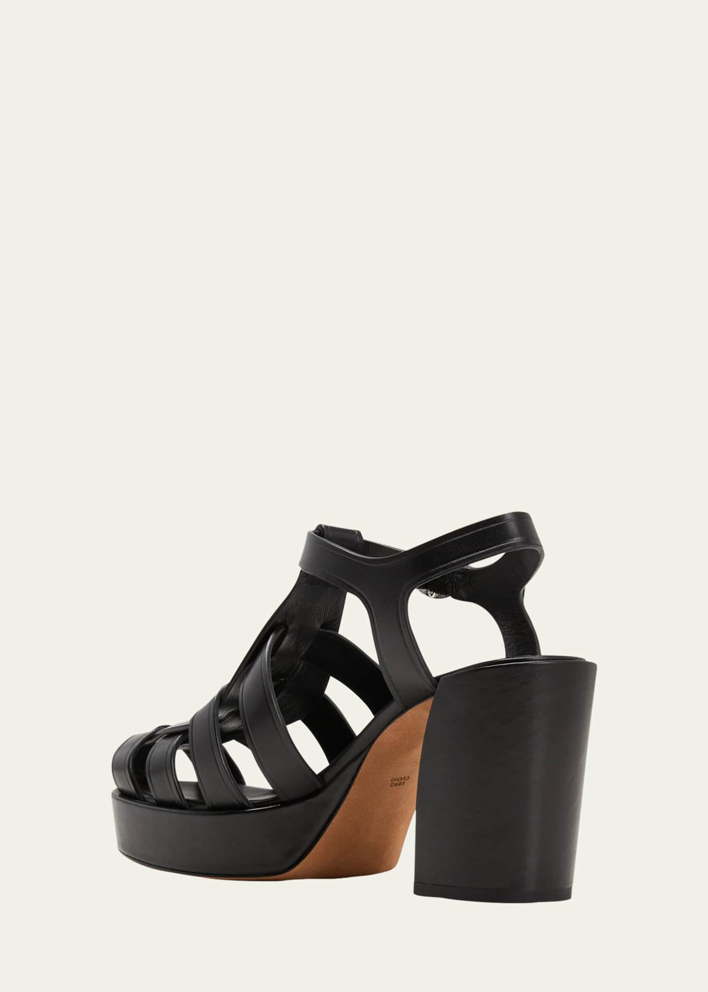 3.1 Phillip Lim Leather Platform Fisherman Sandals - Bergdorf Goodman