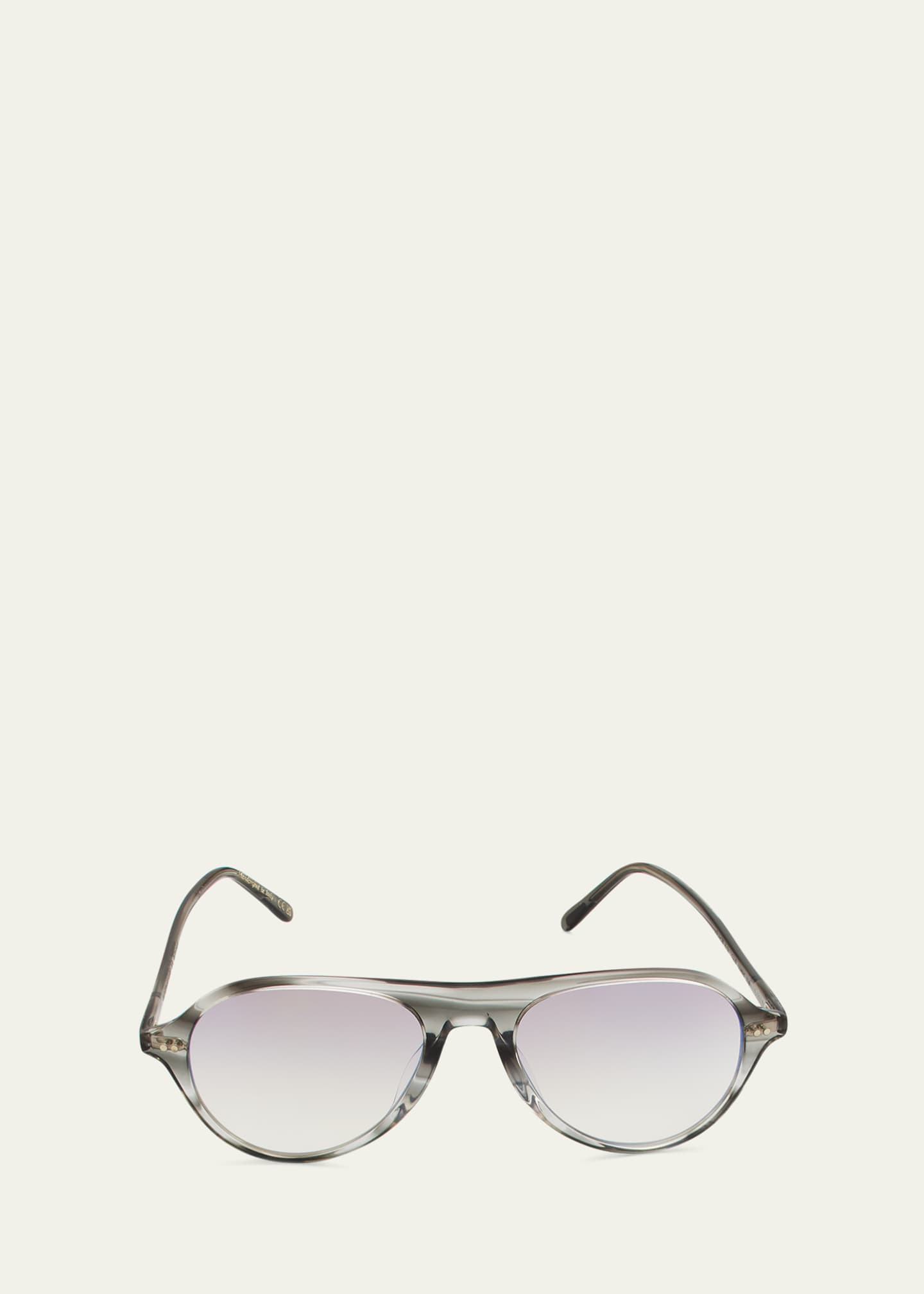 Oliver Peoples Patterned Acetate Aviator Sunglasses - Bergdorf Goodman