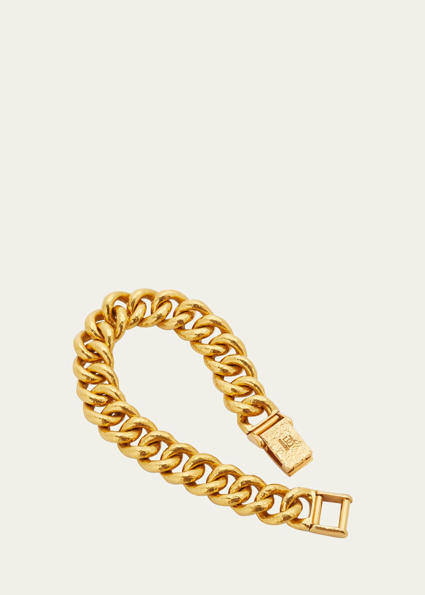 Gurhan Men's Hammered 24K Yellow Gold Cuban Chain Bracelet - Bergdorf ...