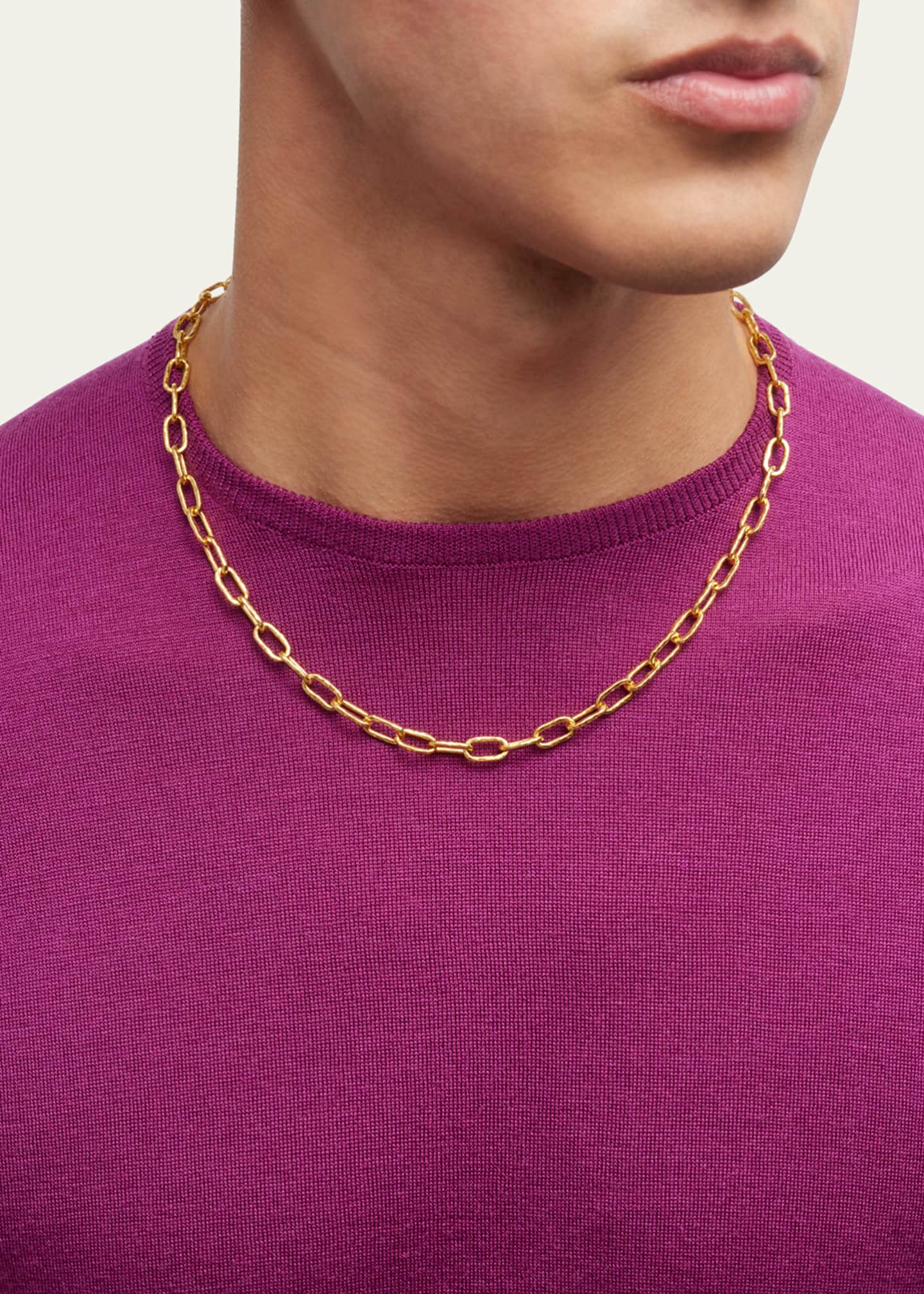 Gurhan Men's 24K Yellow Gold Cable Chain Necklace, 20"L - Bergdorf Goodman