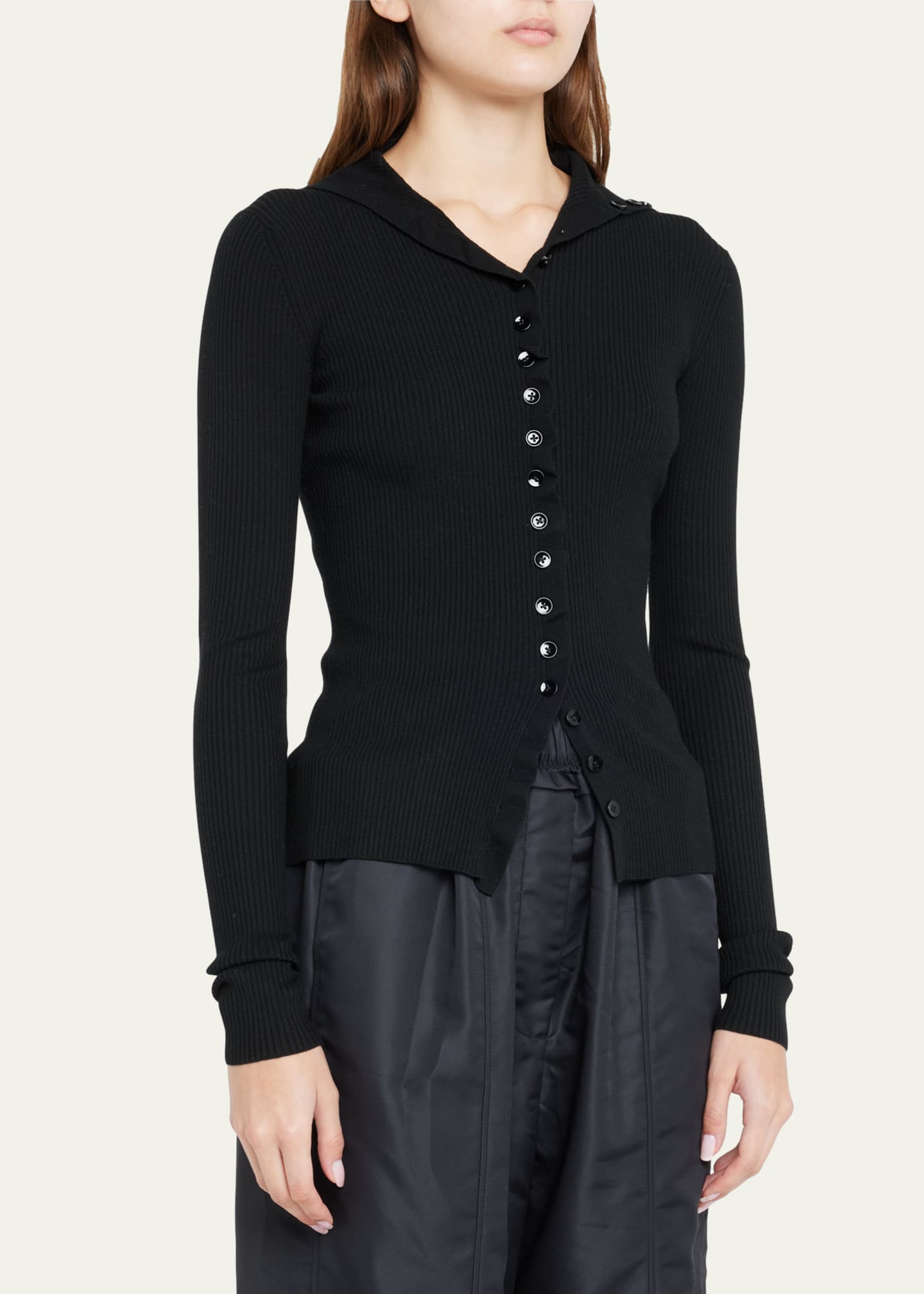 Proenza Schouler Merino Wool Button Down Sweater - Bergdorf Goodman