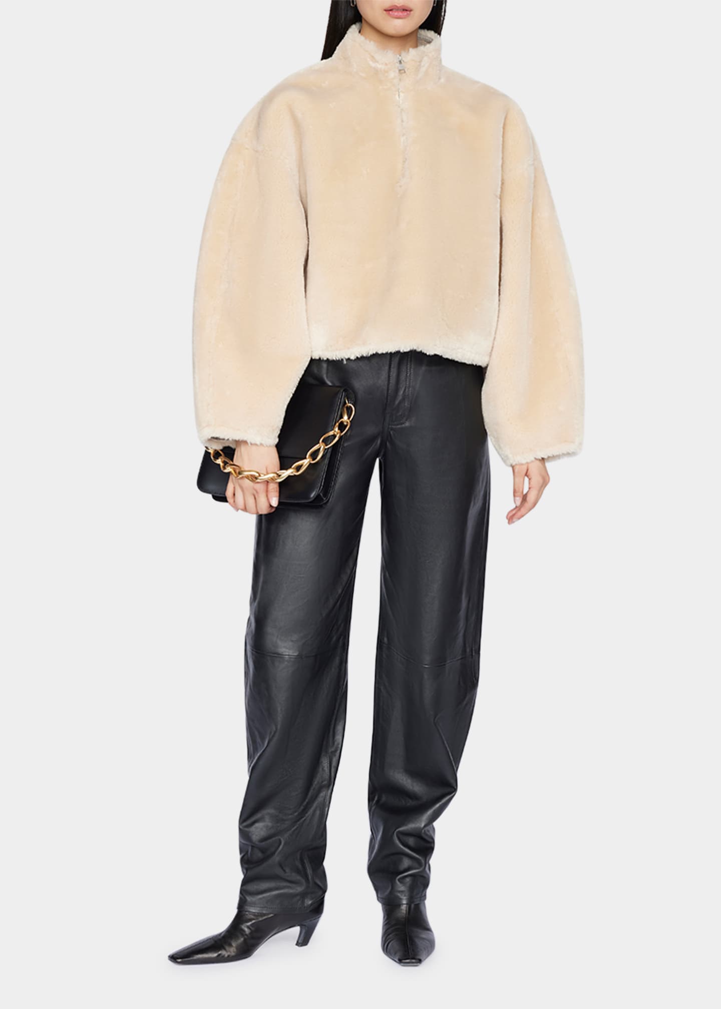 FRAME Oversized Zip-Front Popover - Bergdorf Goodman