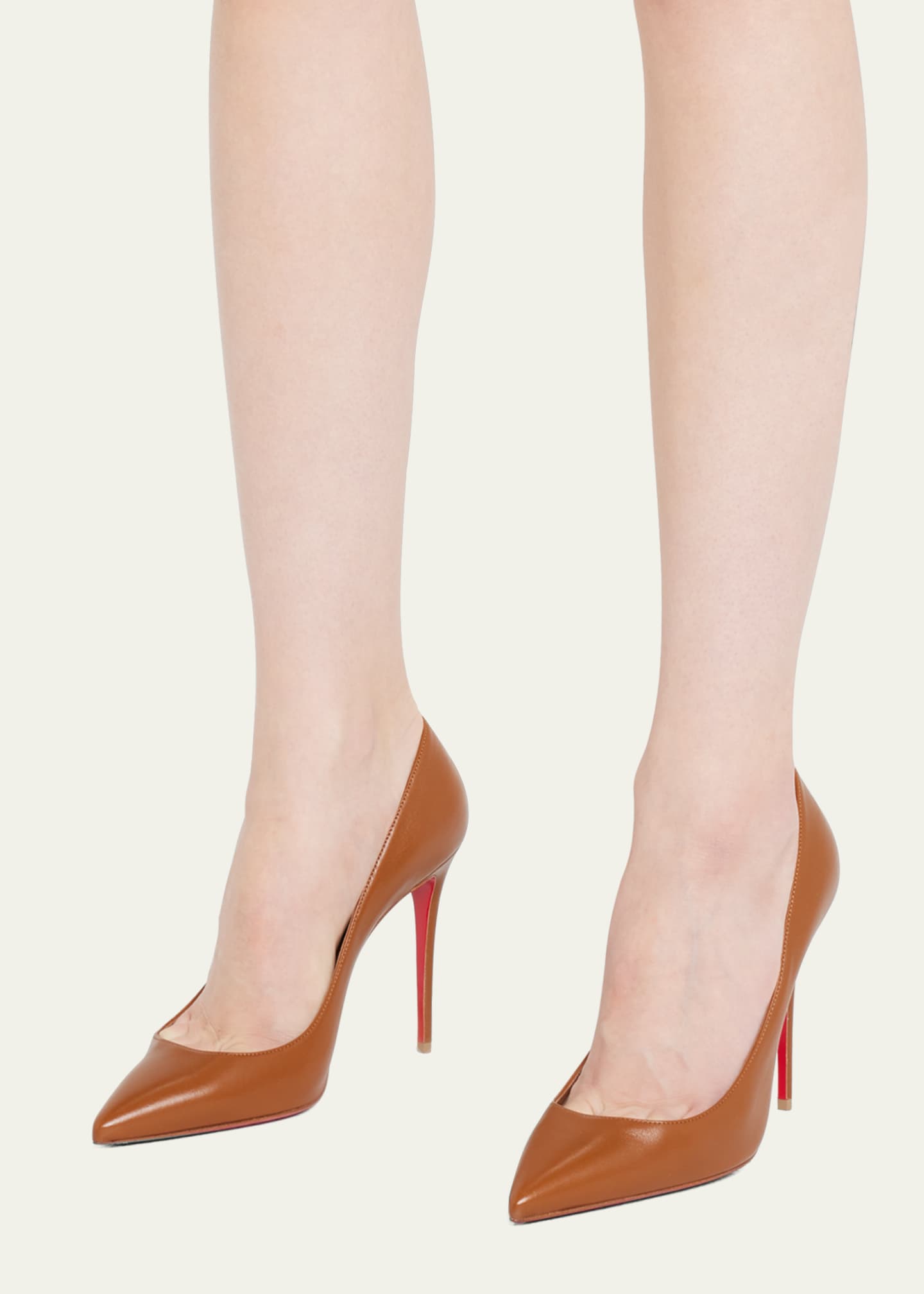 Christian Louboutin Kate 100mm Red Sole Napa Pumps - Bergdorf Goodman